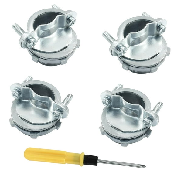 Fuliko 4 Pcs 1 Inch Clamp Type Cable Connectors, Zinc Clamp Cable ...