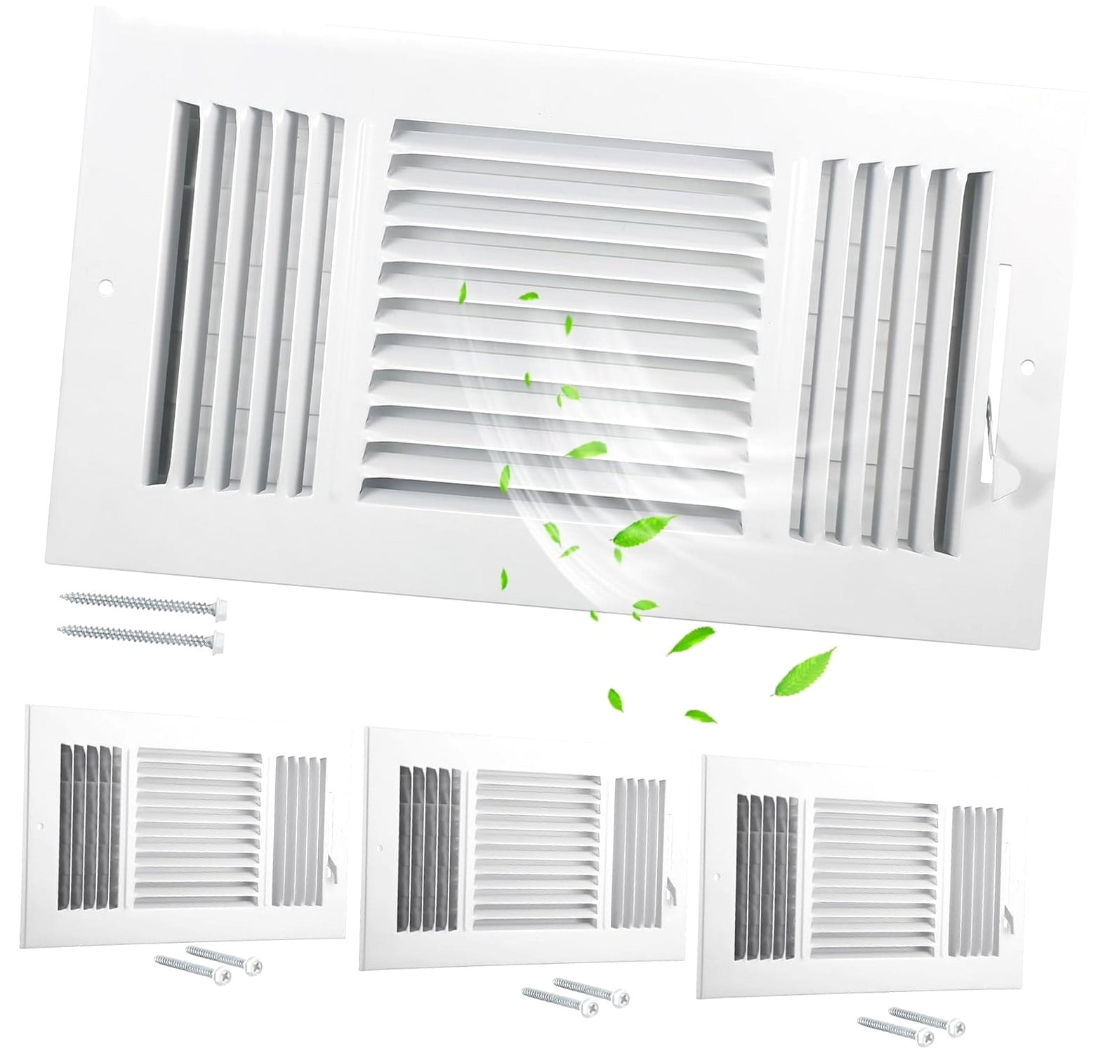 Fuliko 4 Pcs 12 6 Inch Vent Covers for Ceiling HVAC Sidewall Air ...