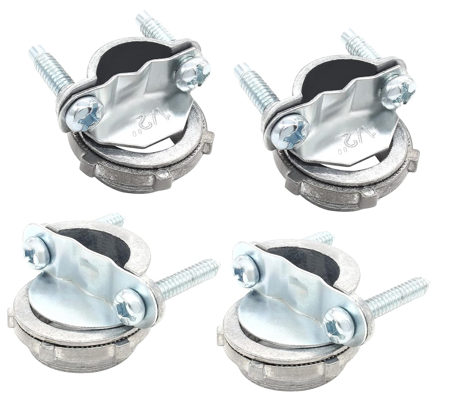 Fuliko 4 Pcs Clamp Type Cable Connectors, Zinc Clamp Cable Connector ...