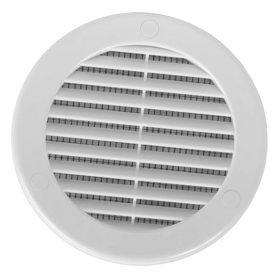 Fuliko 4" Round Air Vent Cover – White Plastic Soffit Air Vent ...