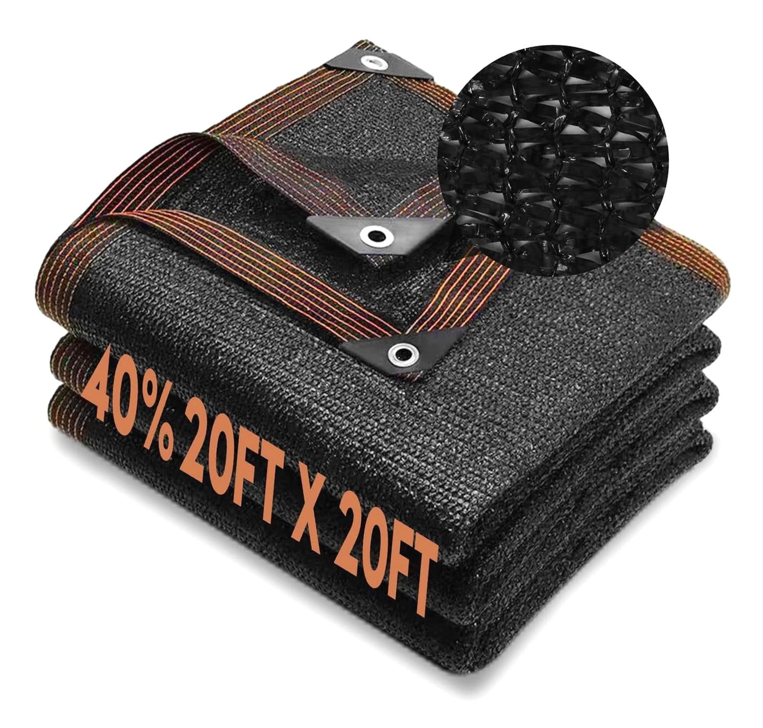 Fuliko 40% Shade Cloth Greenhouse Shade Cover with Grommets - 20Ft x ...