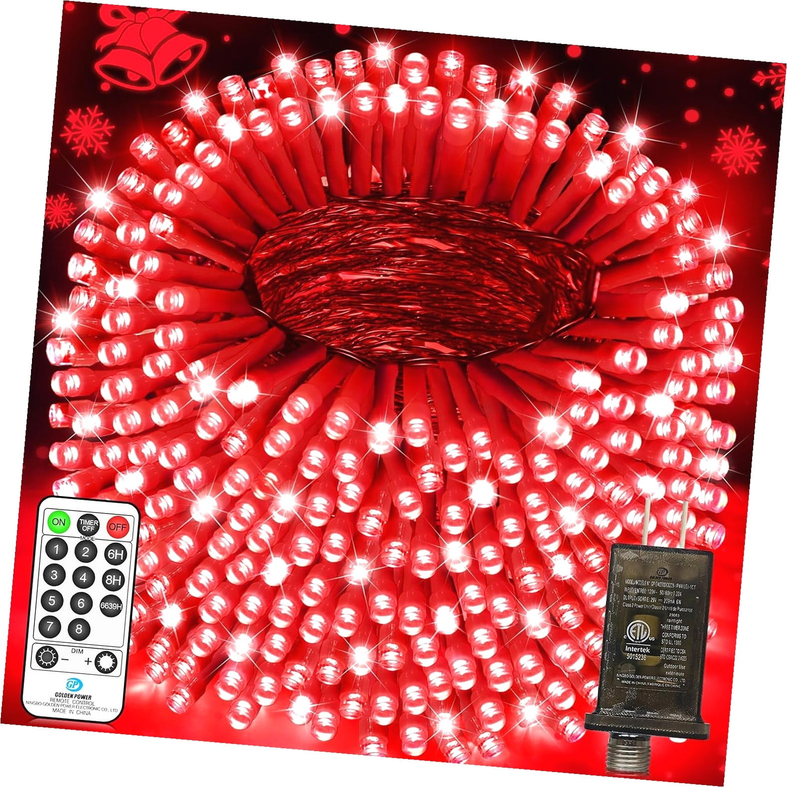 Fuliko 403 FT 1000 Christmas Lights Plug-in Extra Long String Lights ...