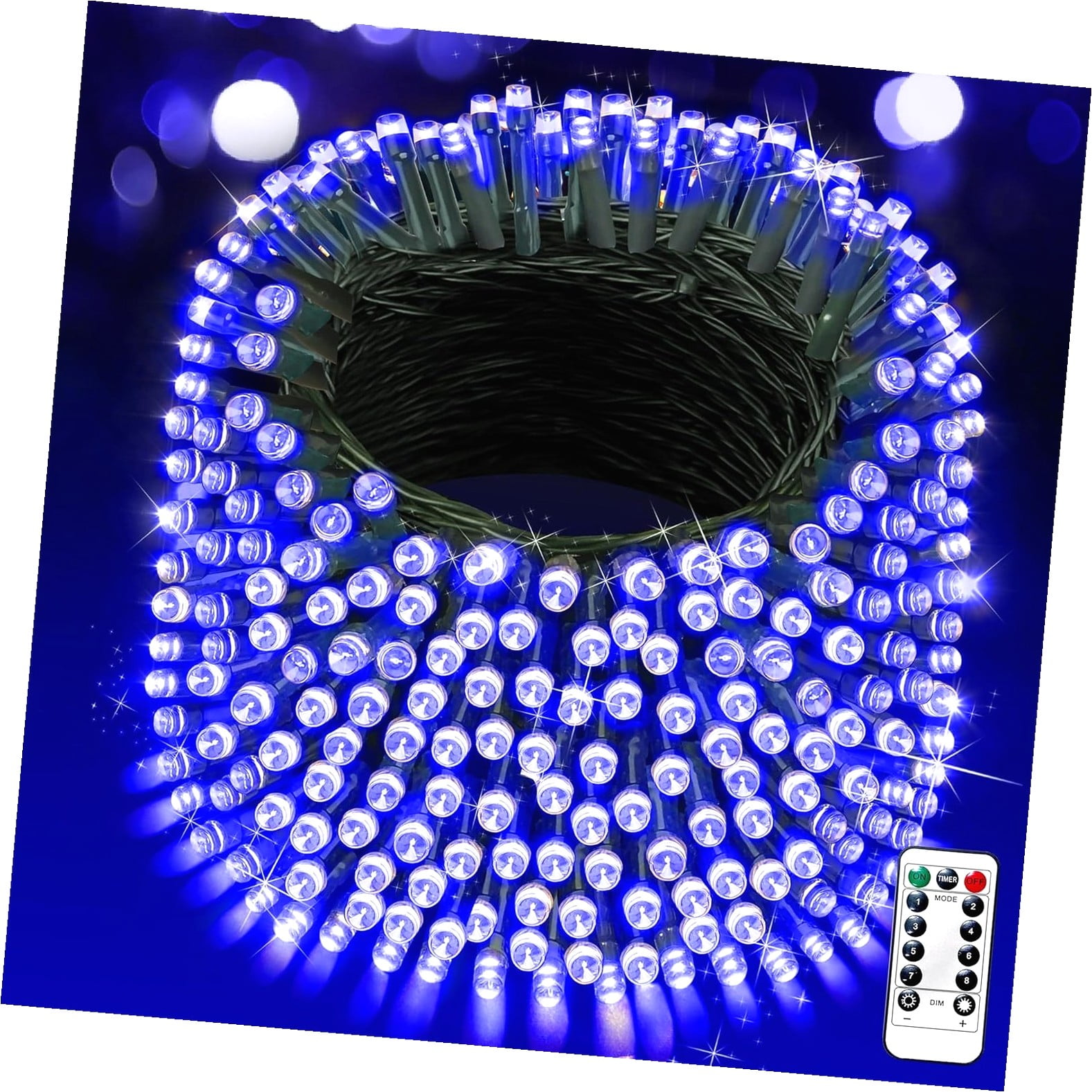 Fuliko 403FT 1000 Christmas Lights Wire String Lights 8 Modes with ...