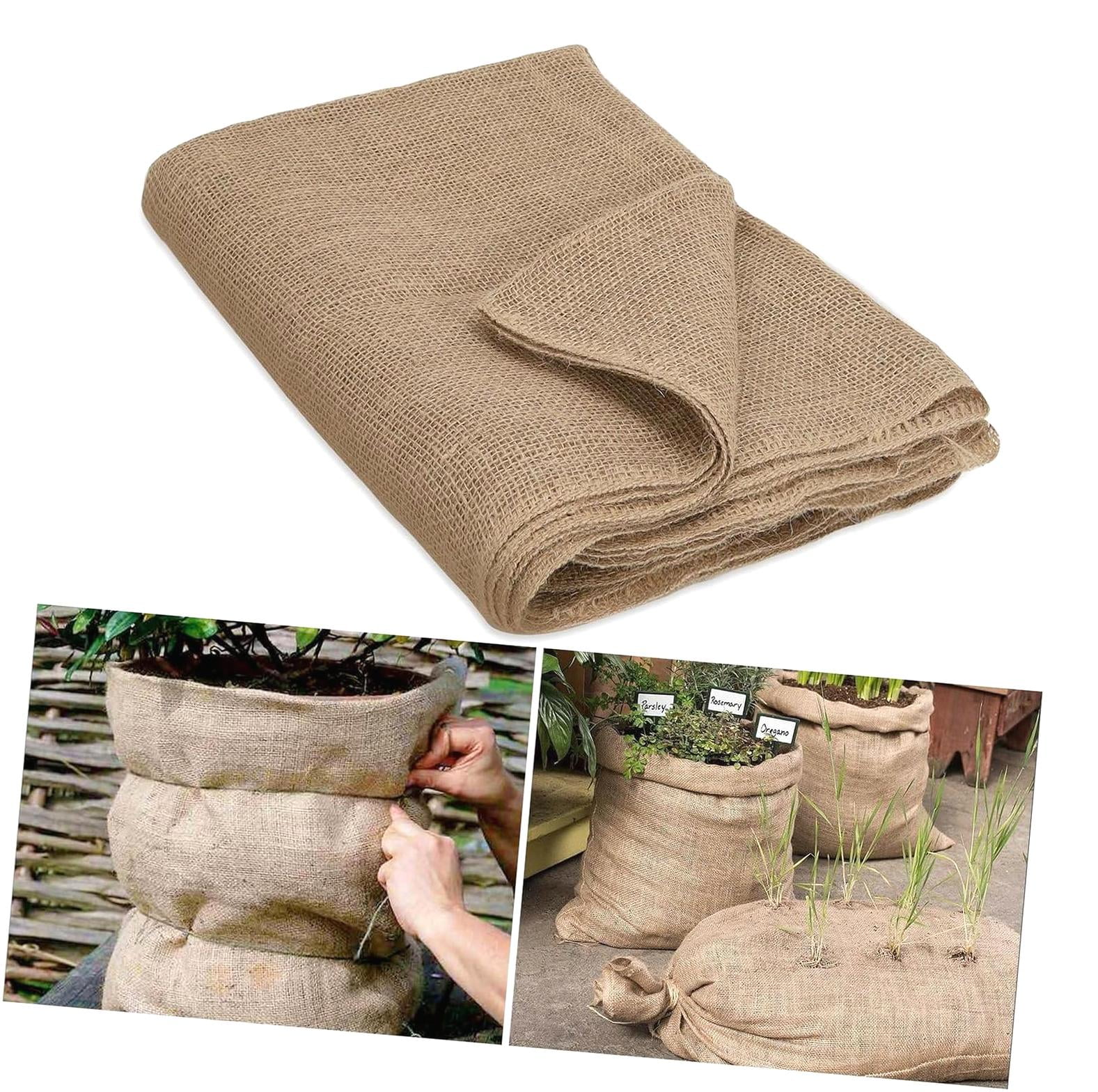 Fuliko 40in x 19ft Versatile Natural Burlap Fabric Tree Wrap Rolls for ...