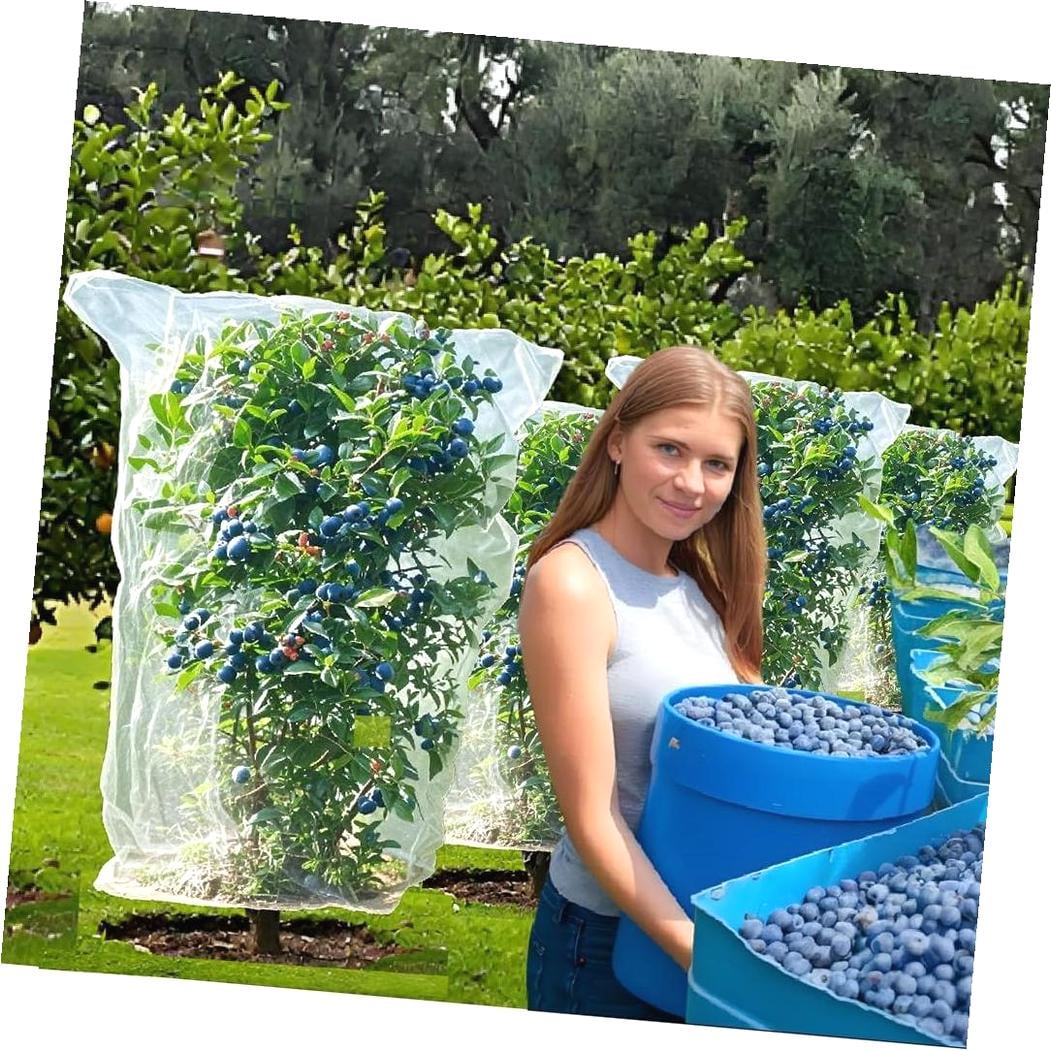 Fuliko 4Pcs 5.3x6ft Garden Mesh Netting, Pest & Bird Barrier for ...