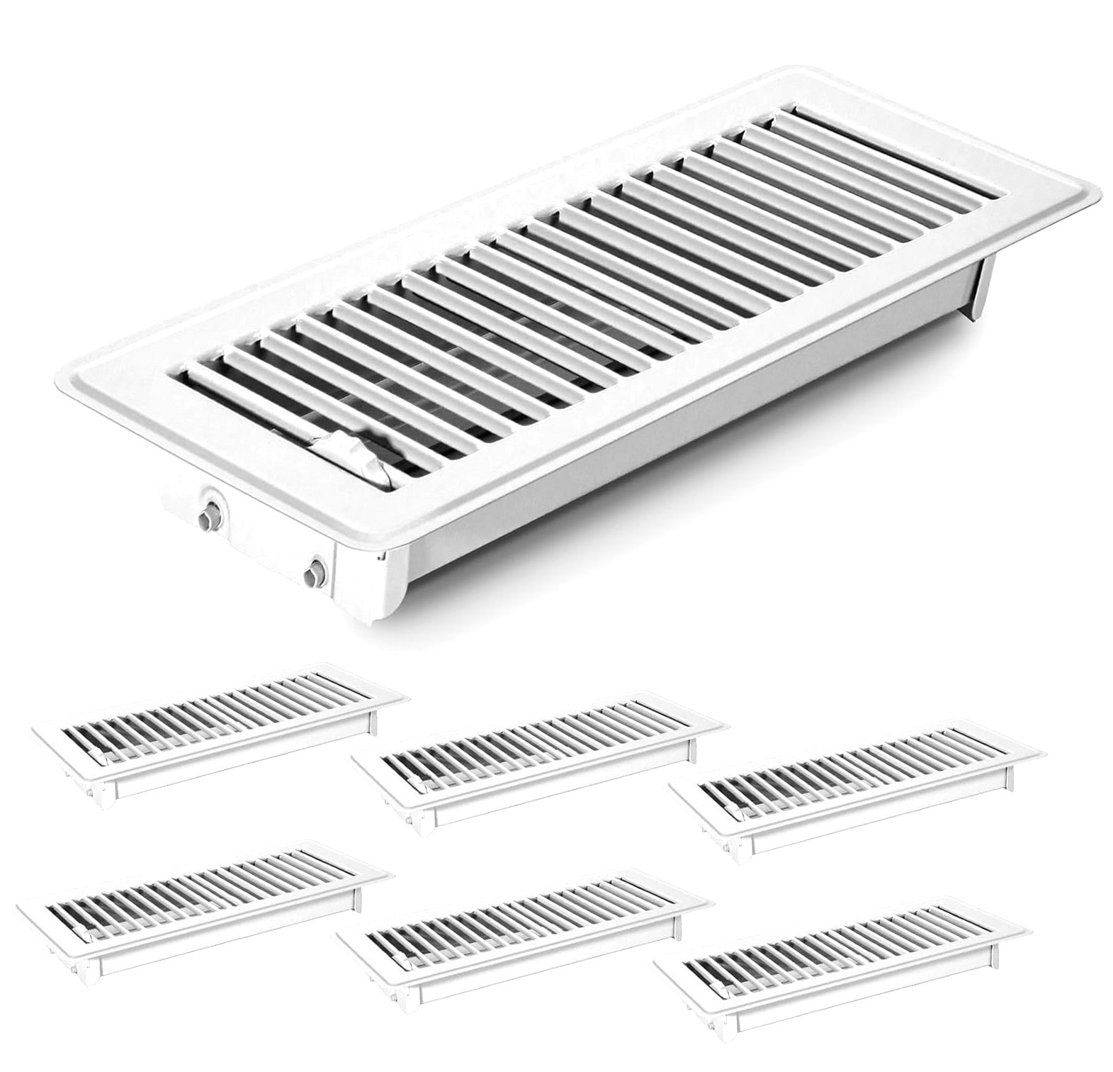 Fuliko 4x12 Floor Vents Floor Registers, Floor Air Vent Covers 4 by 12 ...