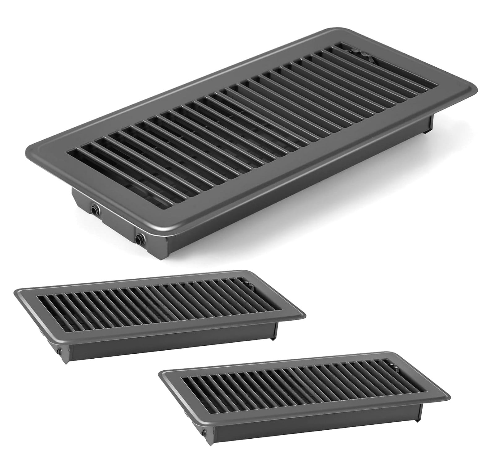 Fuliko 4x12 Inches Floor Vent Covers Floor Register Installation Metal ...