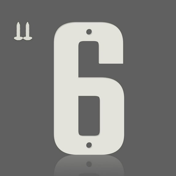 Fuliko 5 Inch Aluminum House Numbers Rustproof, to Install Address ...
