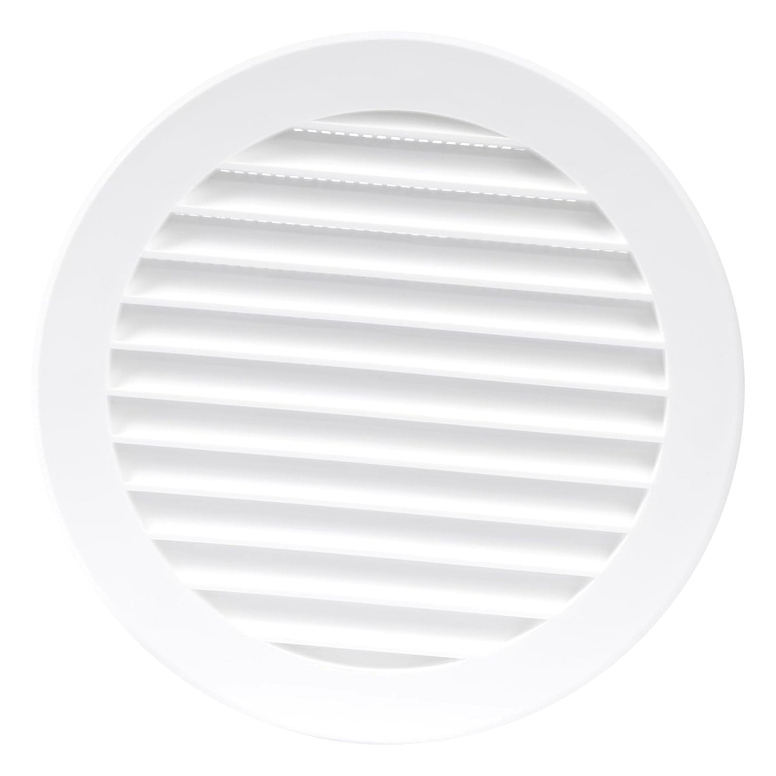 Fuliko 5 Inch Round White Vent Cover/Plastic Air Vent Grille with Built ...