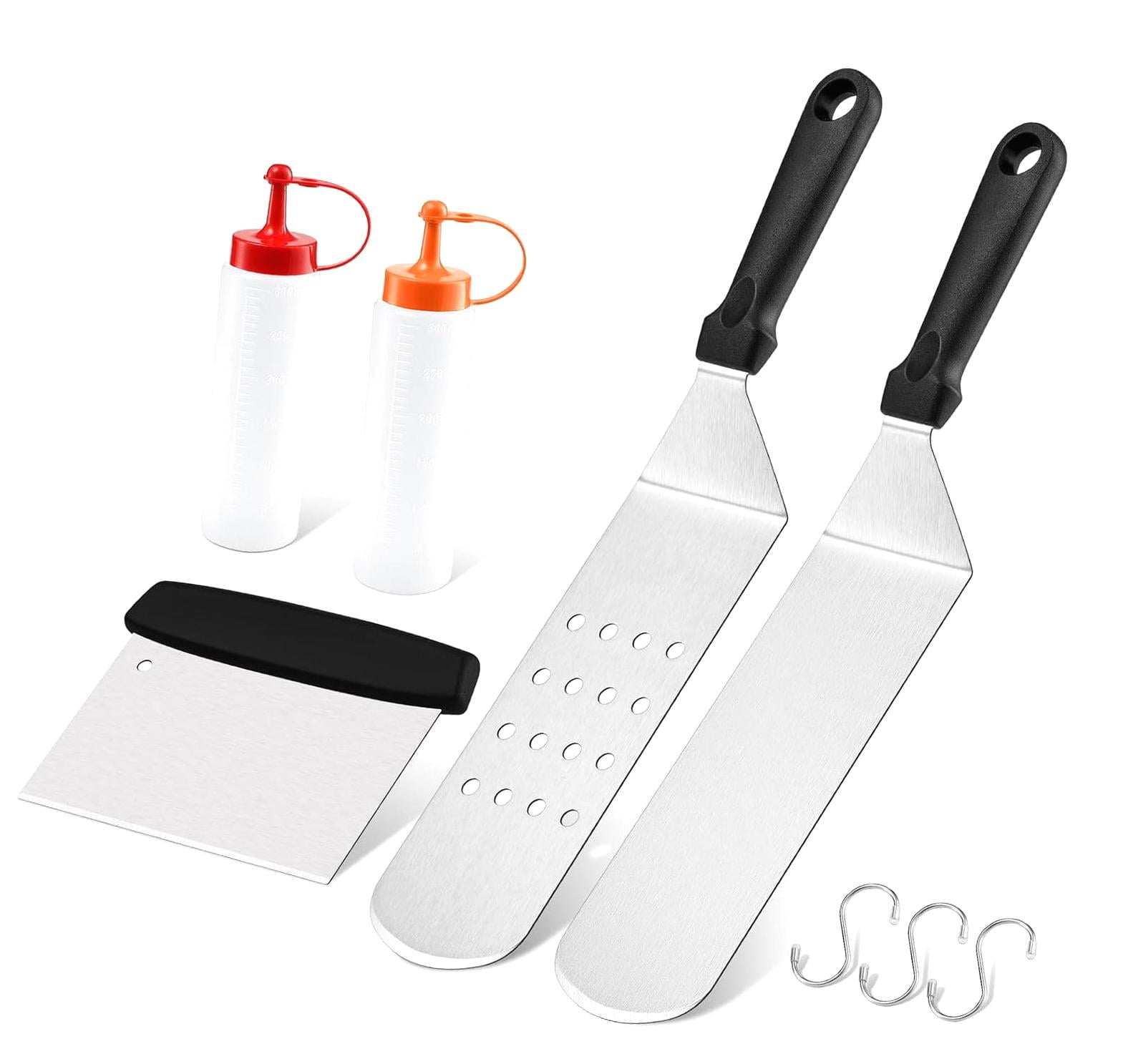 Fuliko 5-Piece Griddle Accessory Kit, Steel Flat Top Griddle Collection ...