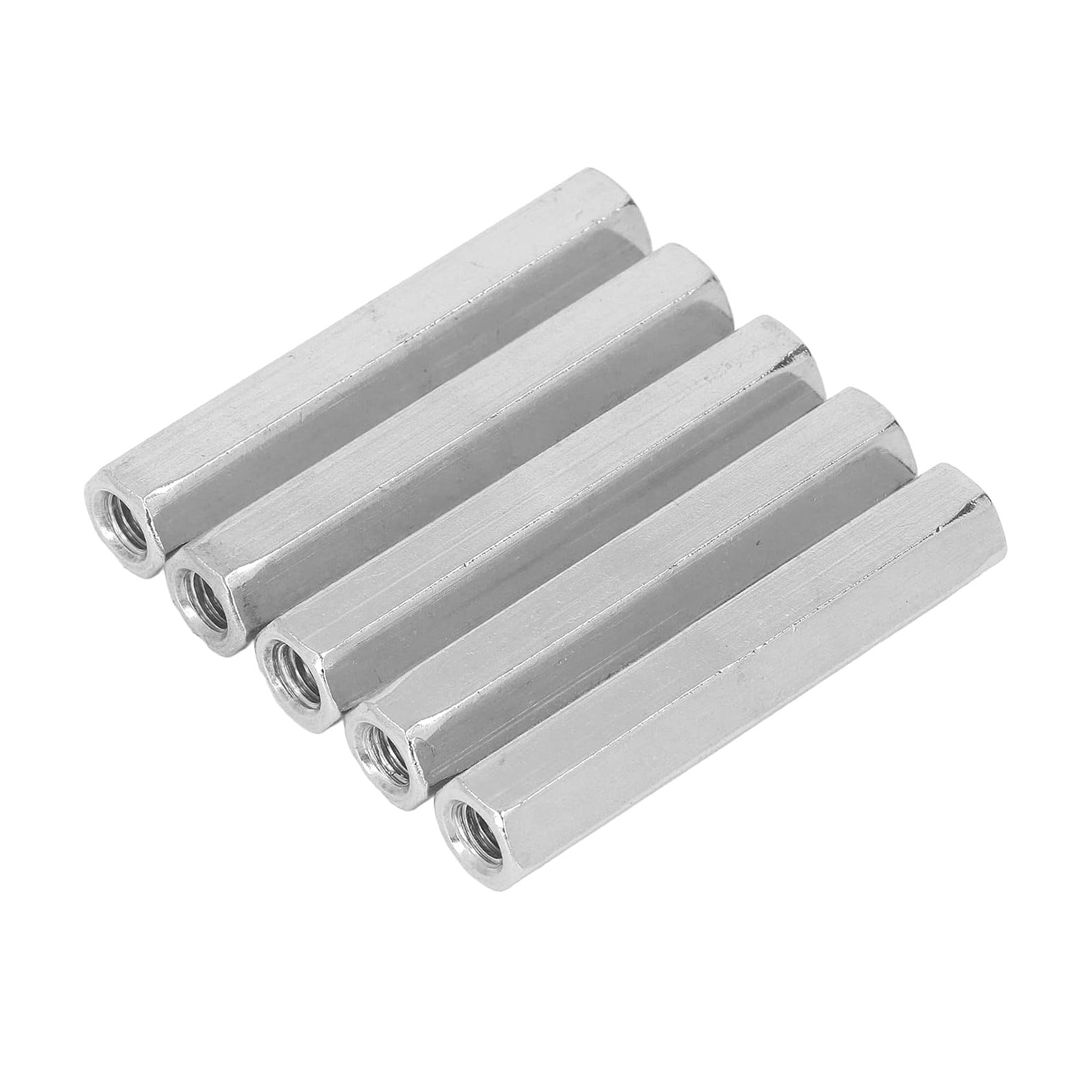Fuliko 5 Pieces Hex Nut M8x1. 75mm Length, 304 Steel Hex Connection ...