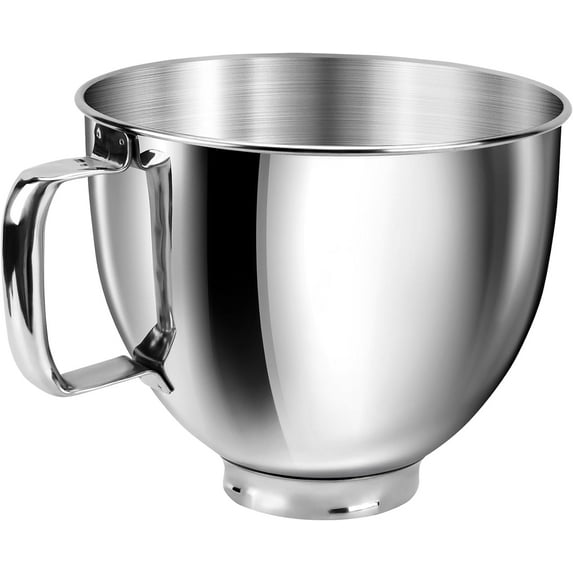 Fuliko 5-Quart Mixing Bowl, Steel Kitchen Mixer Bowls Suitable for ...