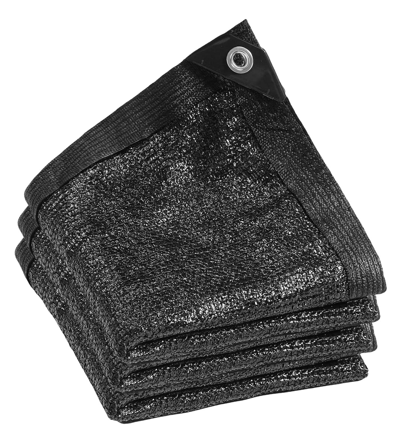 Fuliko 50% Shade Fabric, 6 x 16 FT Sun Protection Mesh with Grommets ...
