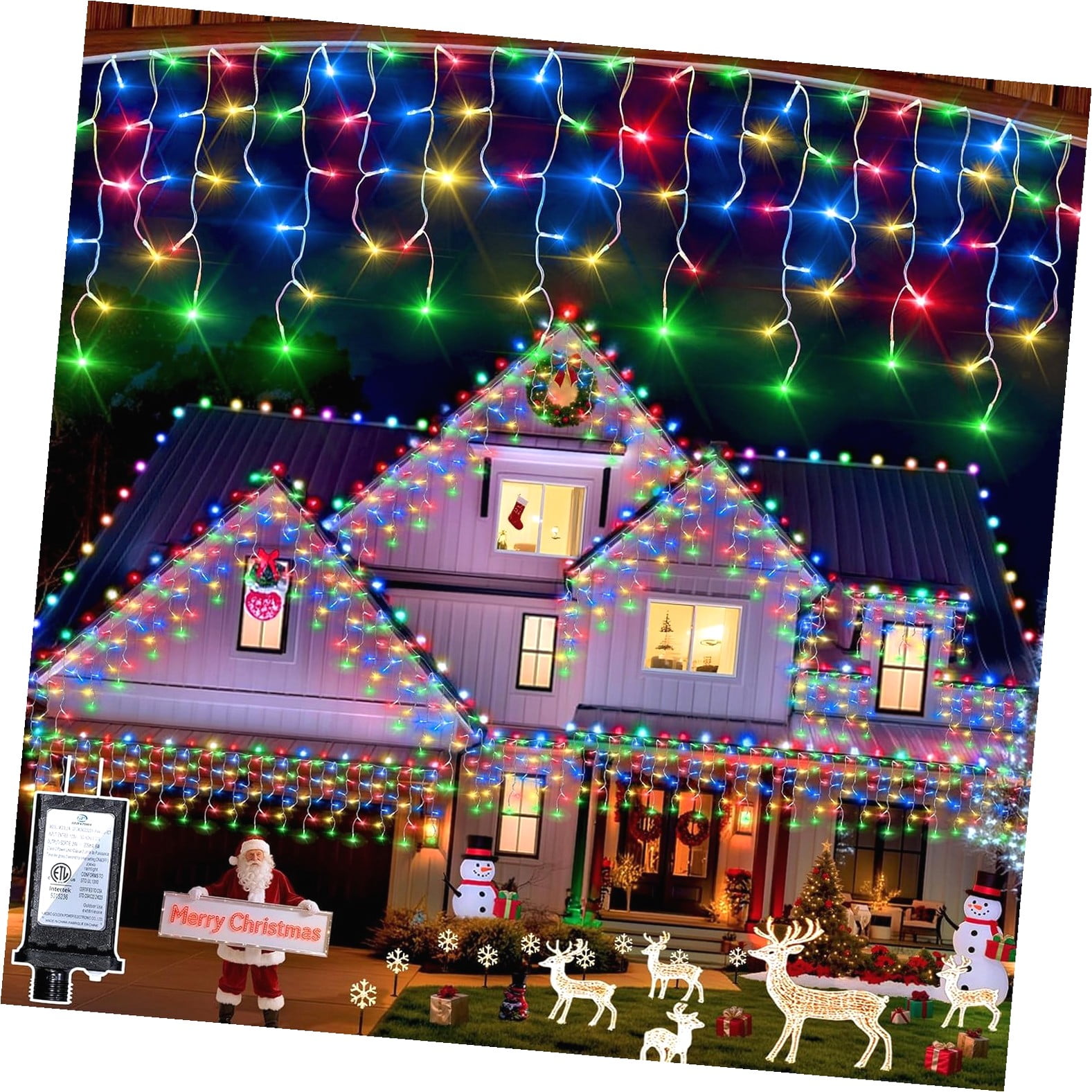 Fuliko 504 for Bedroom, 50ft Christmas Window Lights with 112 Drops 12 ...