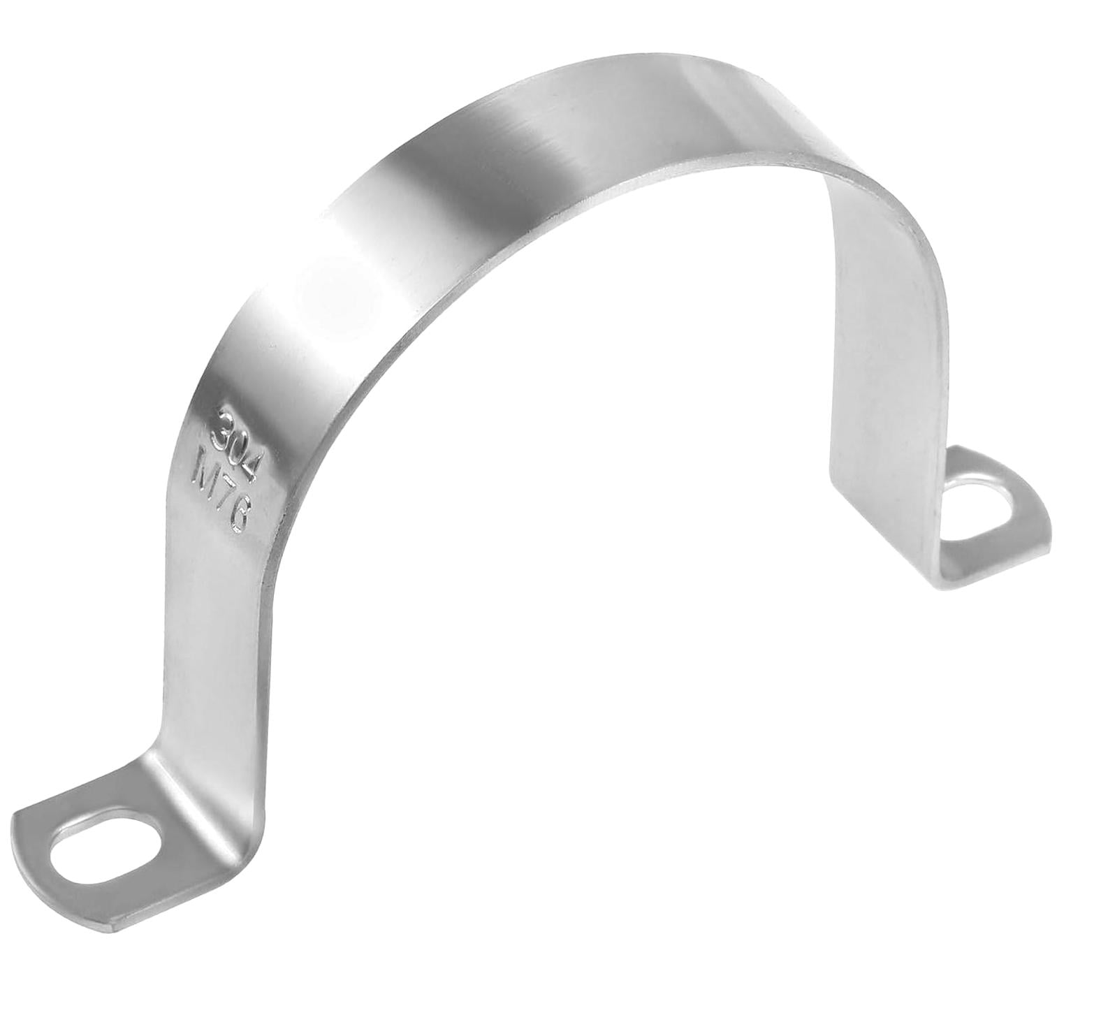 Fuliko 50mm(2") Sturdy Pipe Bracket, Dual Hole Tube Brackets 304 Steel ...