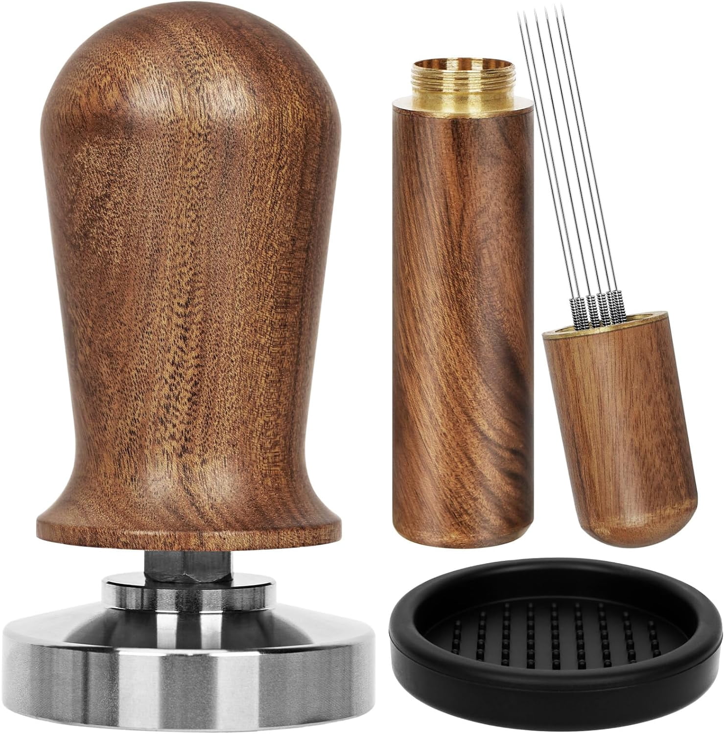 Fuliko 51mm Tamper Set, 30 lb Consistent Pressure Calibrated Coffee ...