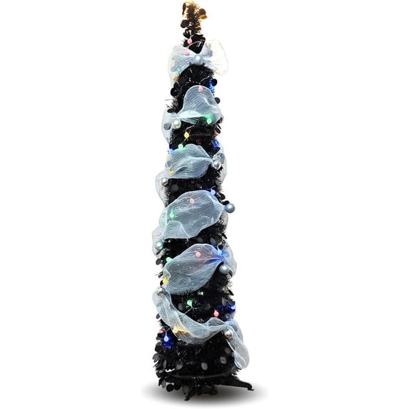 Fuliko 5FT Christmas Tree with 10-inch 1.6 Feet Metallic, Multi-Color ...
