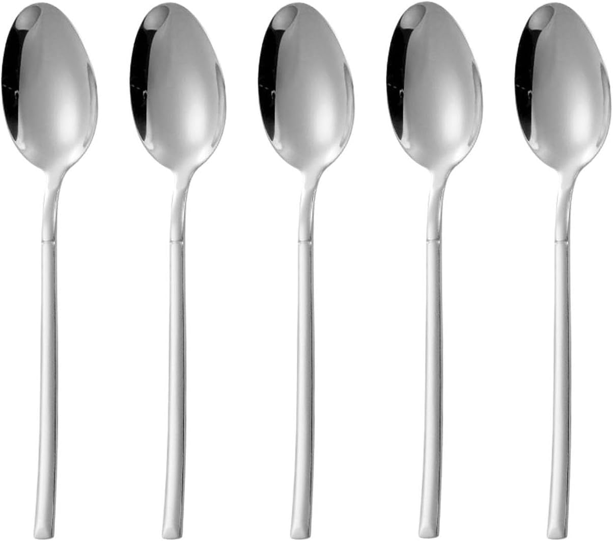 Fuliko 5PCS Silverware, Steel Cutlery Steel Cutlery Kitchen Silverware ...