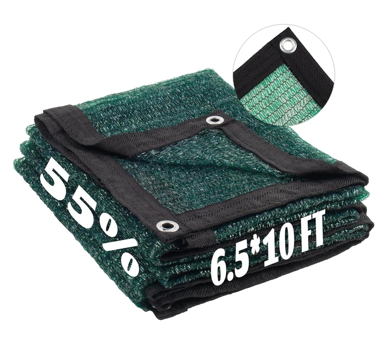 Fuliko 6.5x10FT 55% Shade Cloth Sun Protection Net with Grommets, UV ...