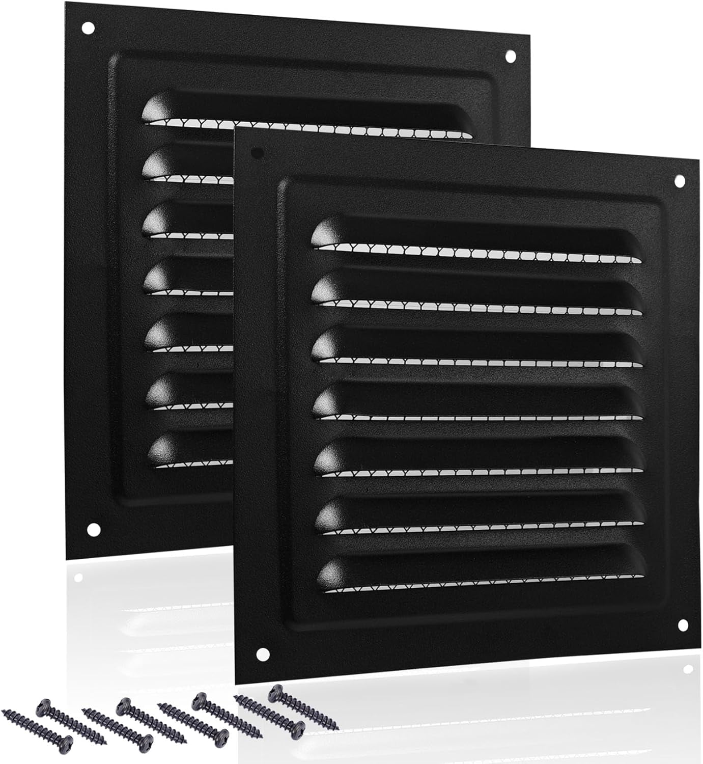 Fuliko 6" 6" Gable Vent, Metal Attic Vents Soffit Vents Square Wall ...