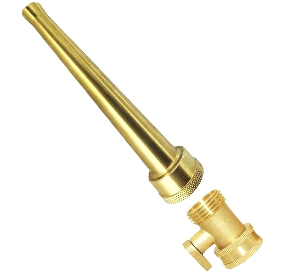 Fuliko 6" Garden Hose Nozzle with Garden Hose Shut Off Valve PowerBlast ...