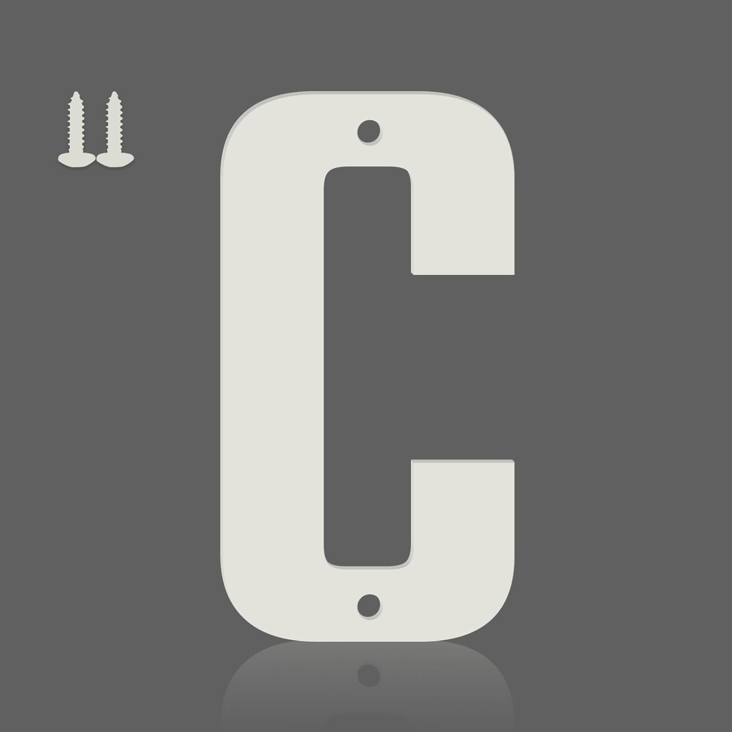 Fuliko 6 Inch Aluminum Metal Letters Rustproof, to Install Address ...