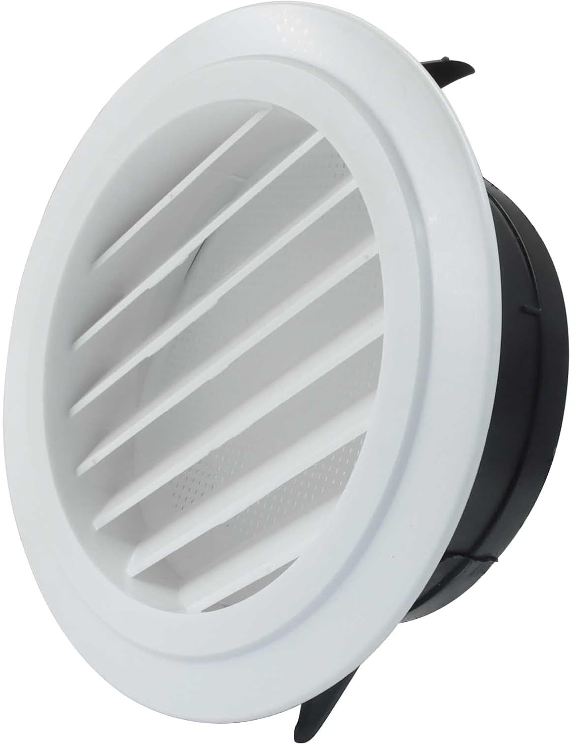 Fuliko 6 Inch Soffit Vents, White Exterior Round Exhaust Vent with ...