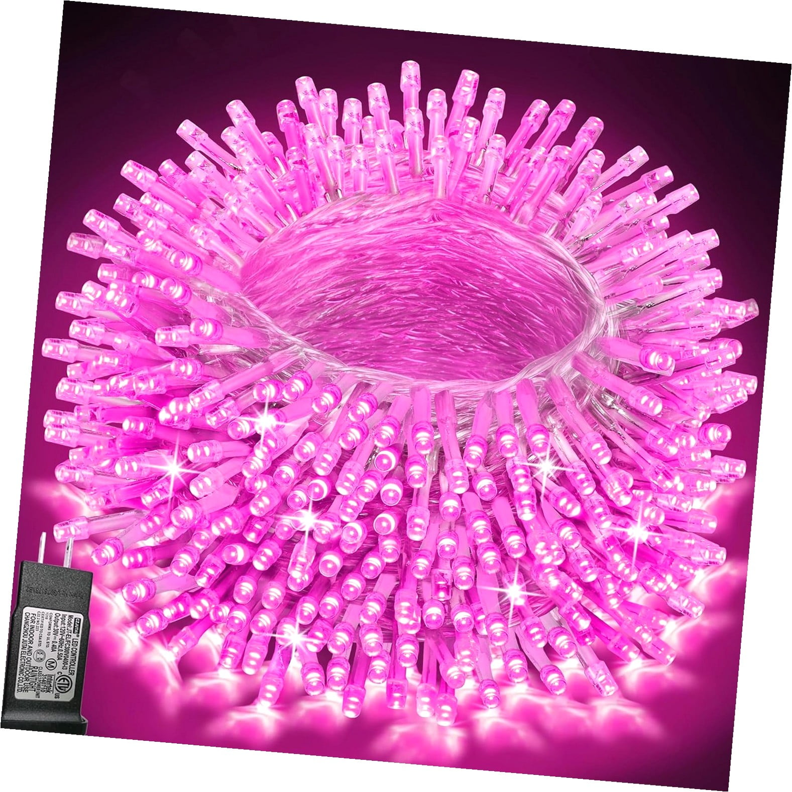 Fuliko 66 ft 200 String Lights, Christmas Lights Plug in, Indoor ...