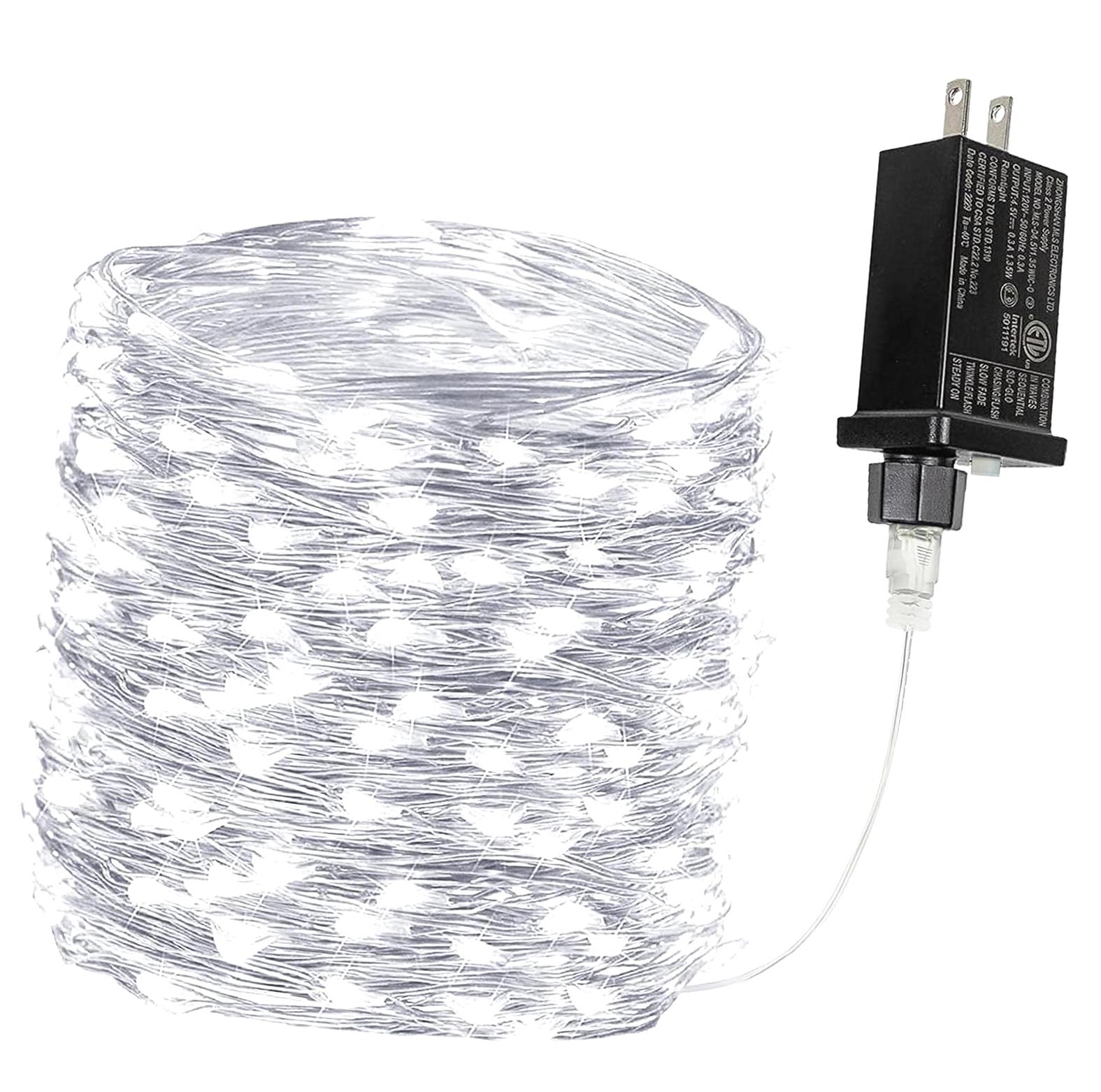 Fuliko 66Ft 200LED Plug-in, String Lights Indoor 8 Modes with Timer ...