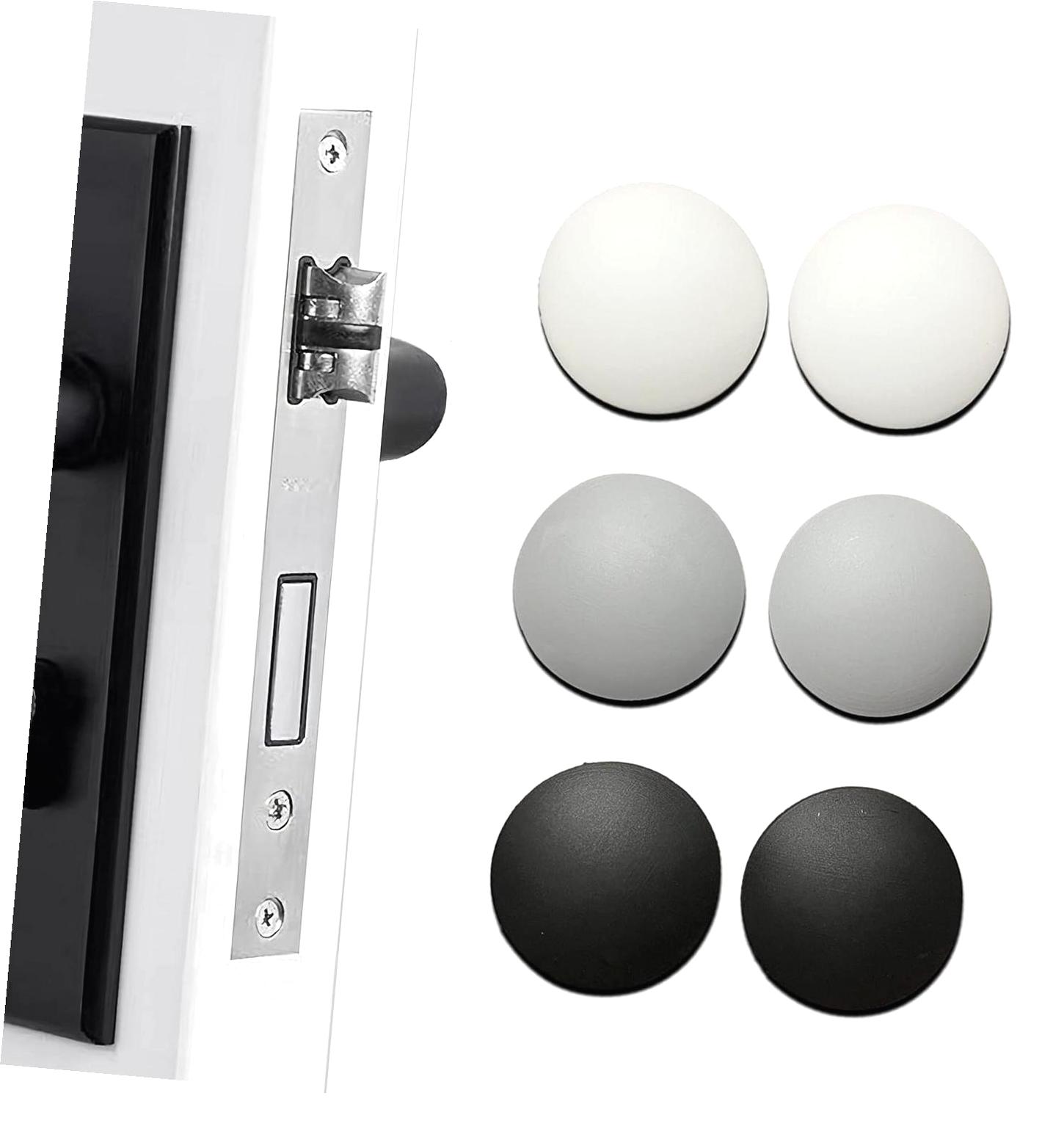 Fuliko 6Pcs 2'' Door Stoppers Wall Protector Round Door Knobs Wall Door ...