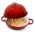 Fuliko 6QT Bread Dutch Oven Pot with Lid, Enameled Cast Iron Dutch Oven ...