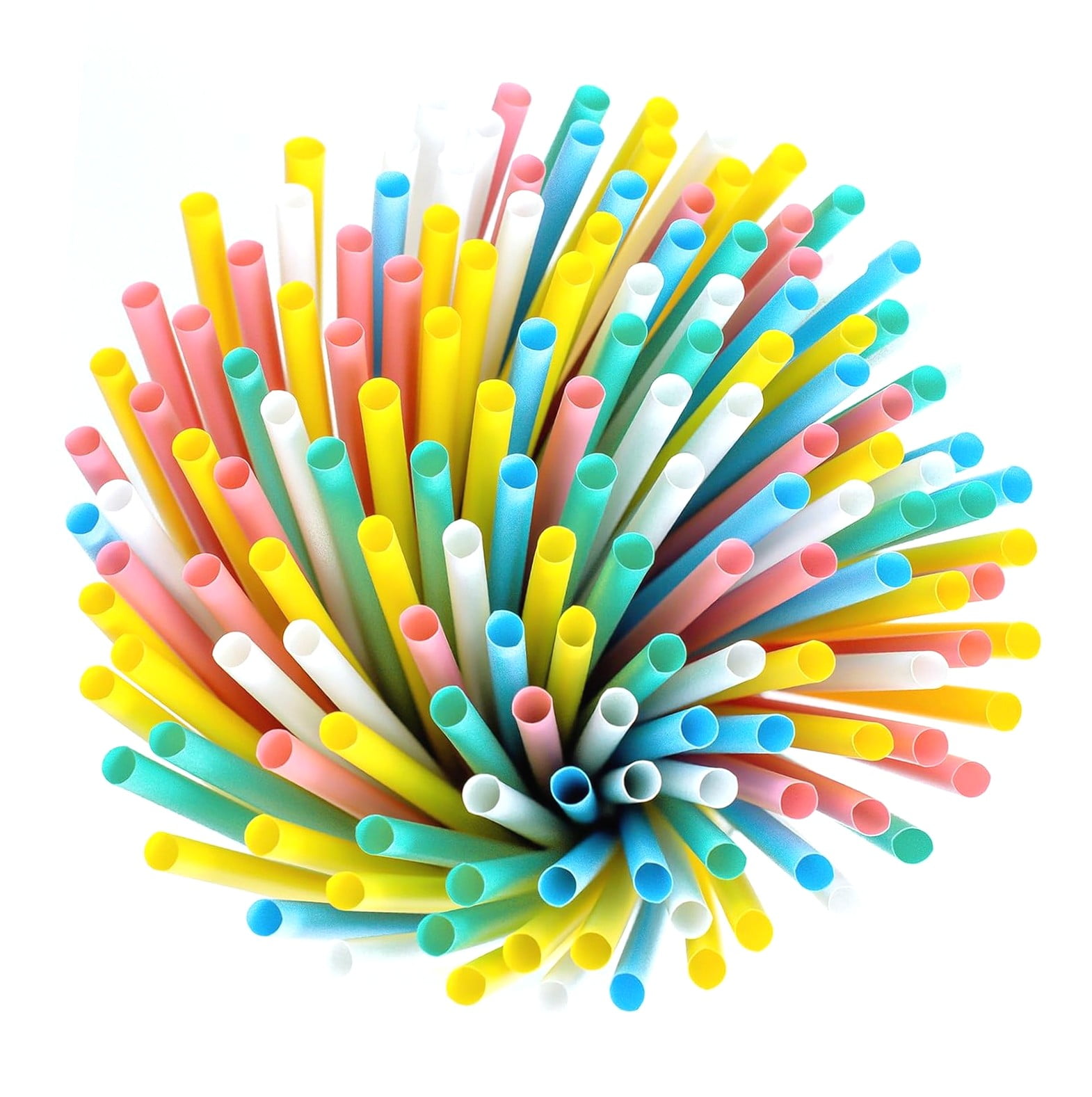 Fuliko 7.75" Plastic-Free Drinking Straws, Plant-Based Smoothie Straws ...