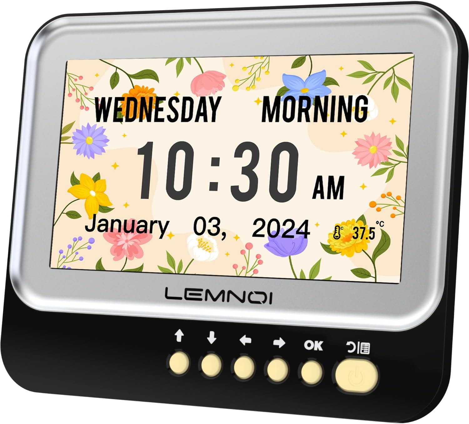 Fuliko 7 Inch Dementia Clock, Day and Time Clock Elderly Memory Loss ...