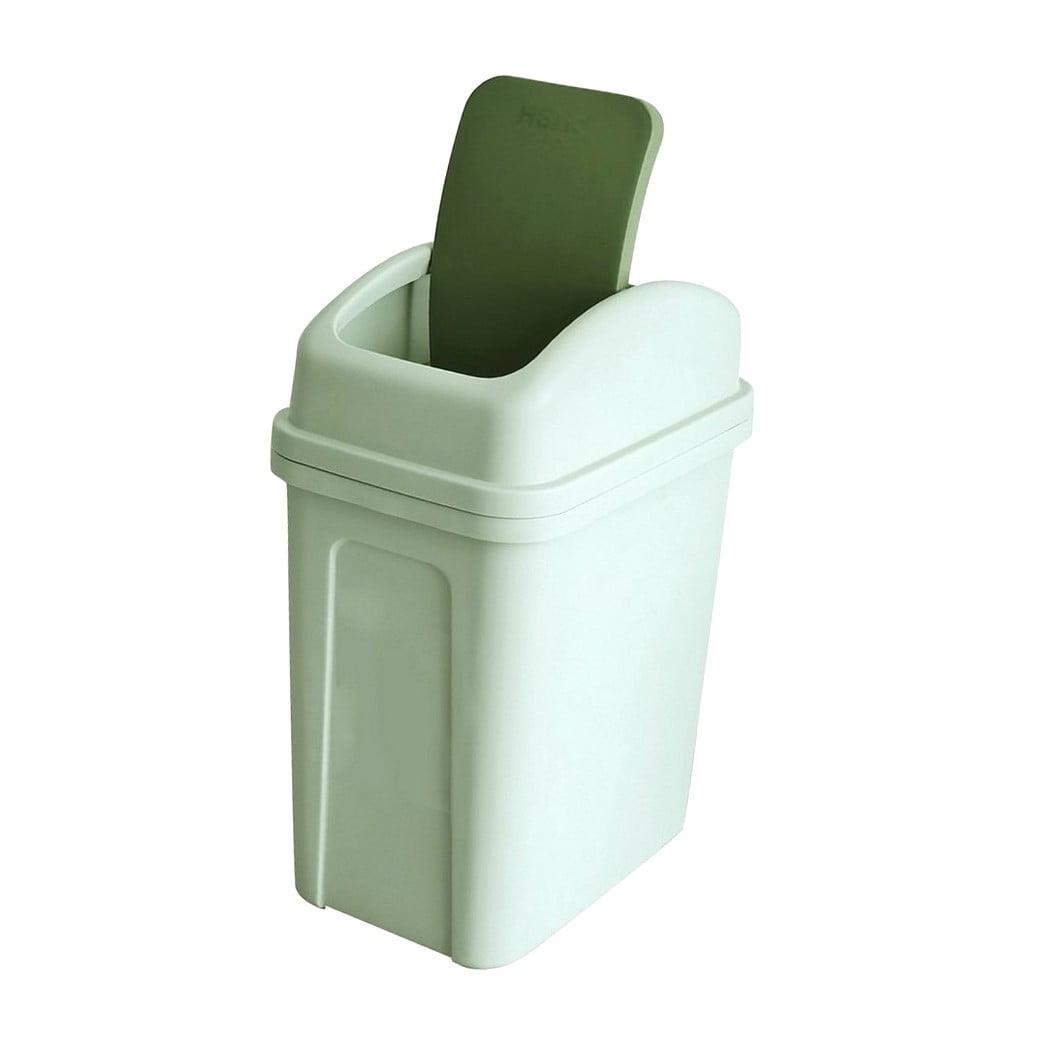 Fuliko 7 Liter / 1.8 Gallon Plastic , Small Garbage Bin with Swing Lid ...