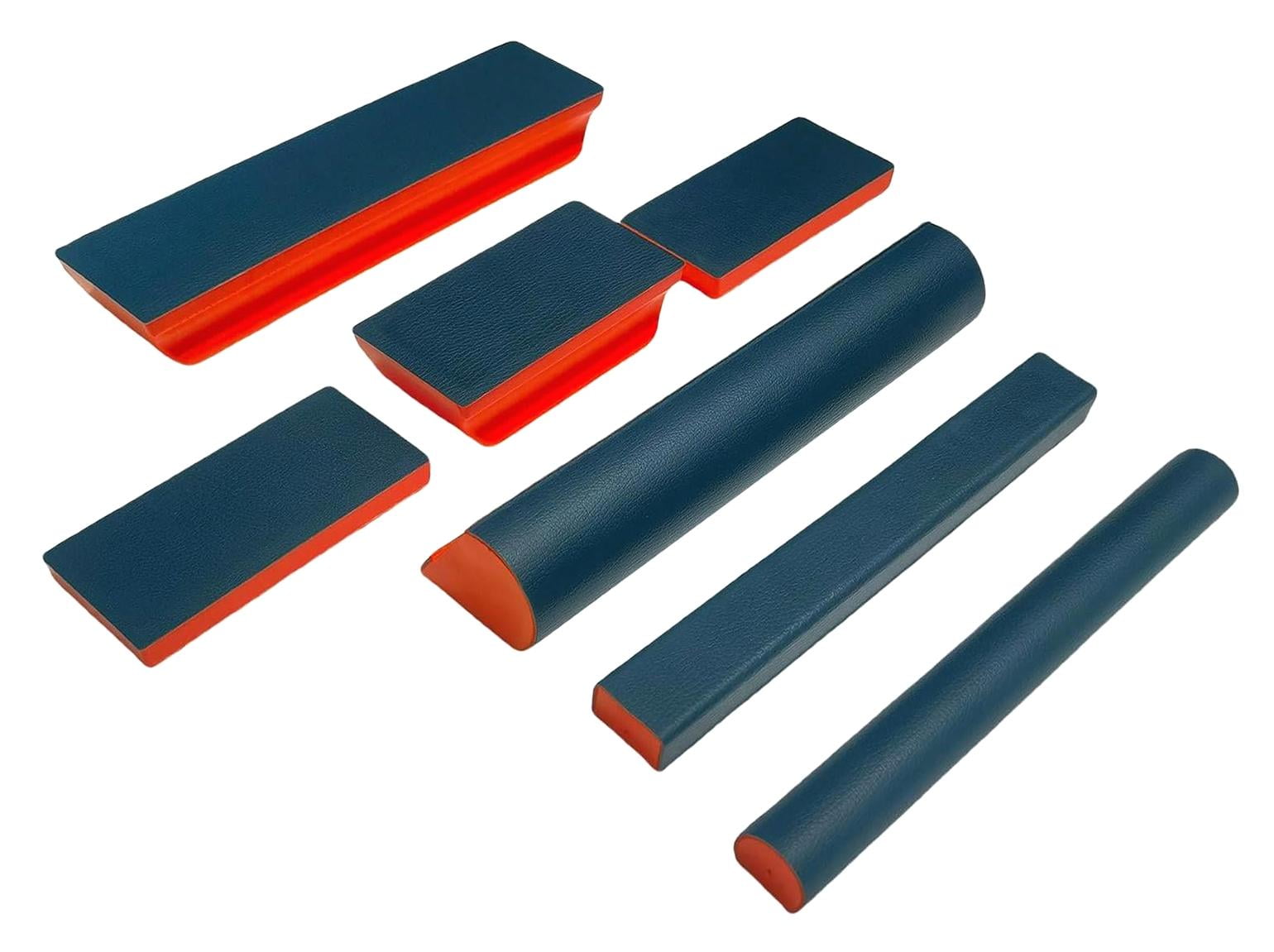 Fuliko 7 Pack Hand Sanding Block Kit with Leather Surface, with PSA ...