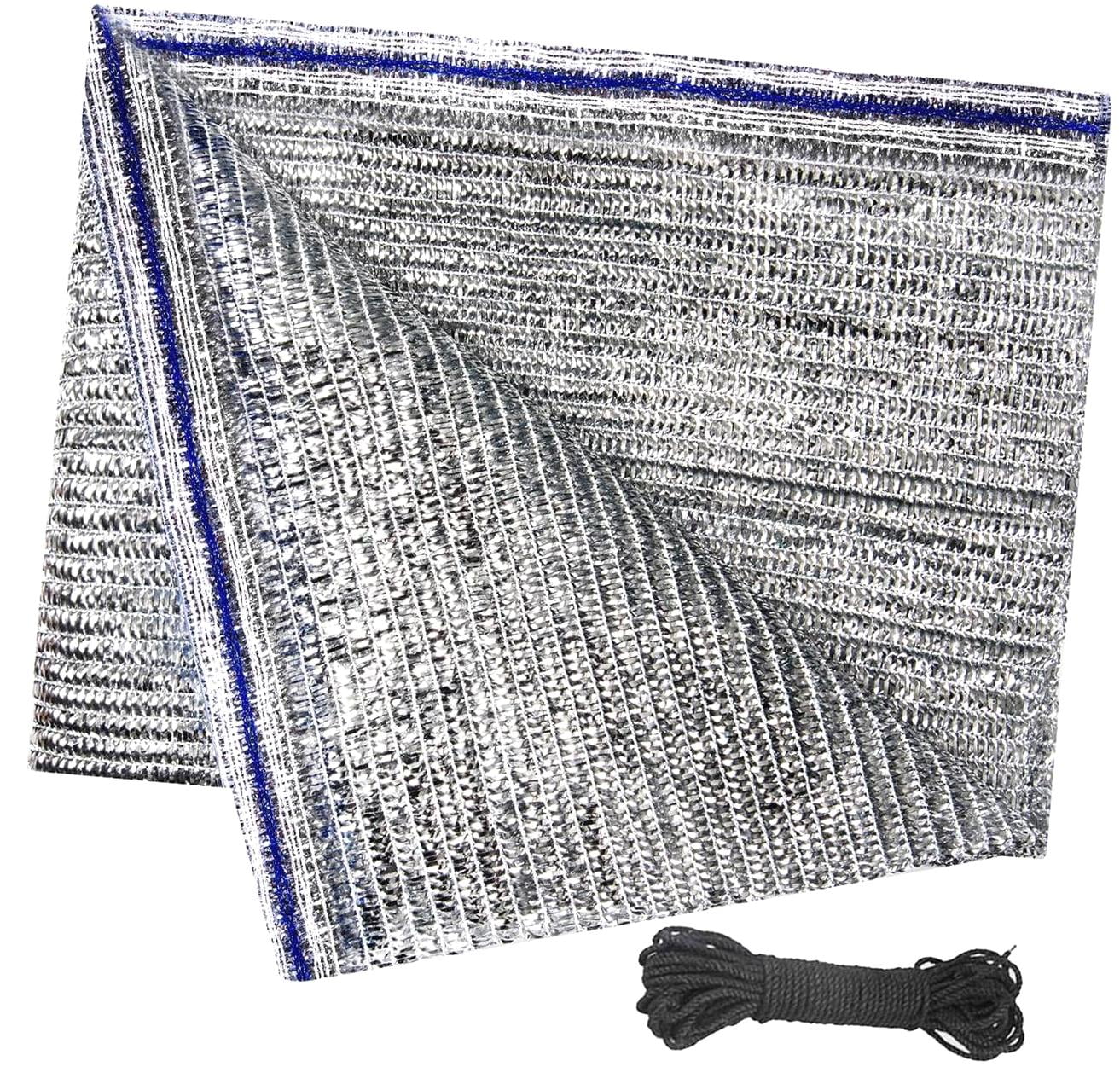 Fuliko 70% Aluminum Foil Shade Mesh Cloth Without Grommets Silver ...