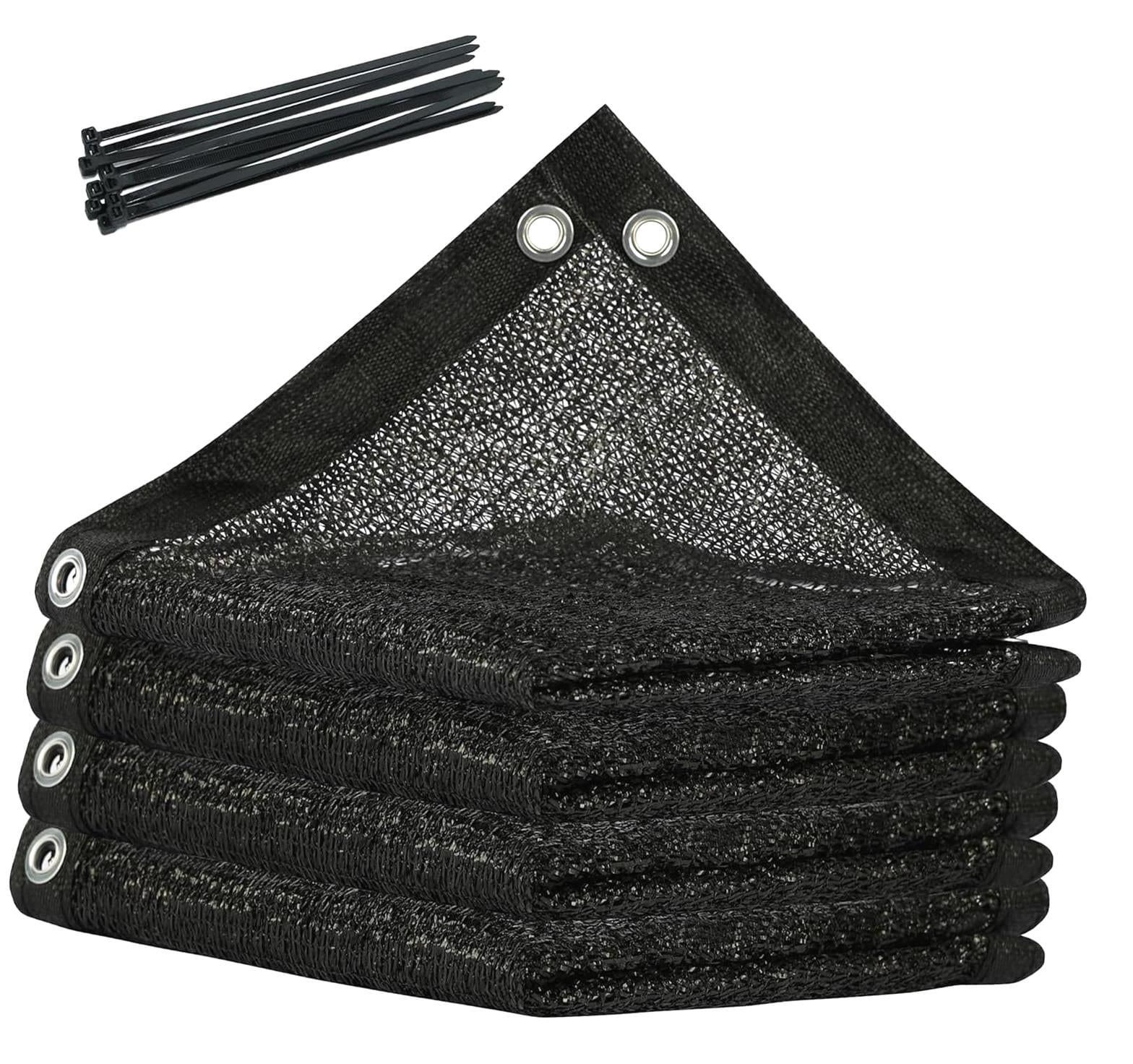 Fuliko 70% Shade Fabric 10FT x 16FT, HDPE Sun Mesh with Grommets for ...