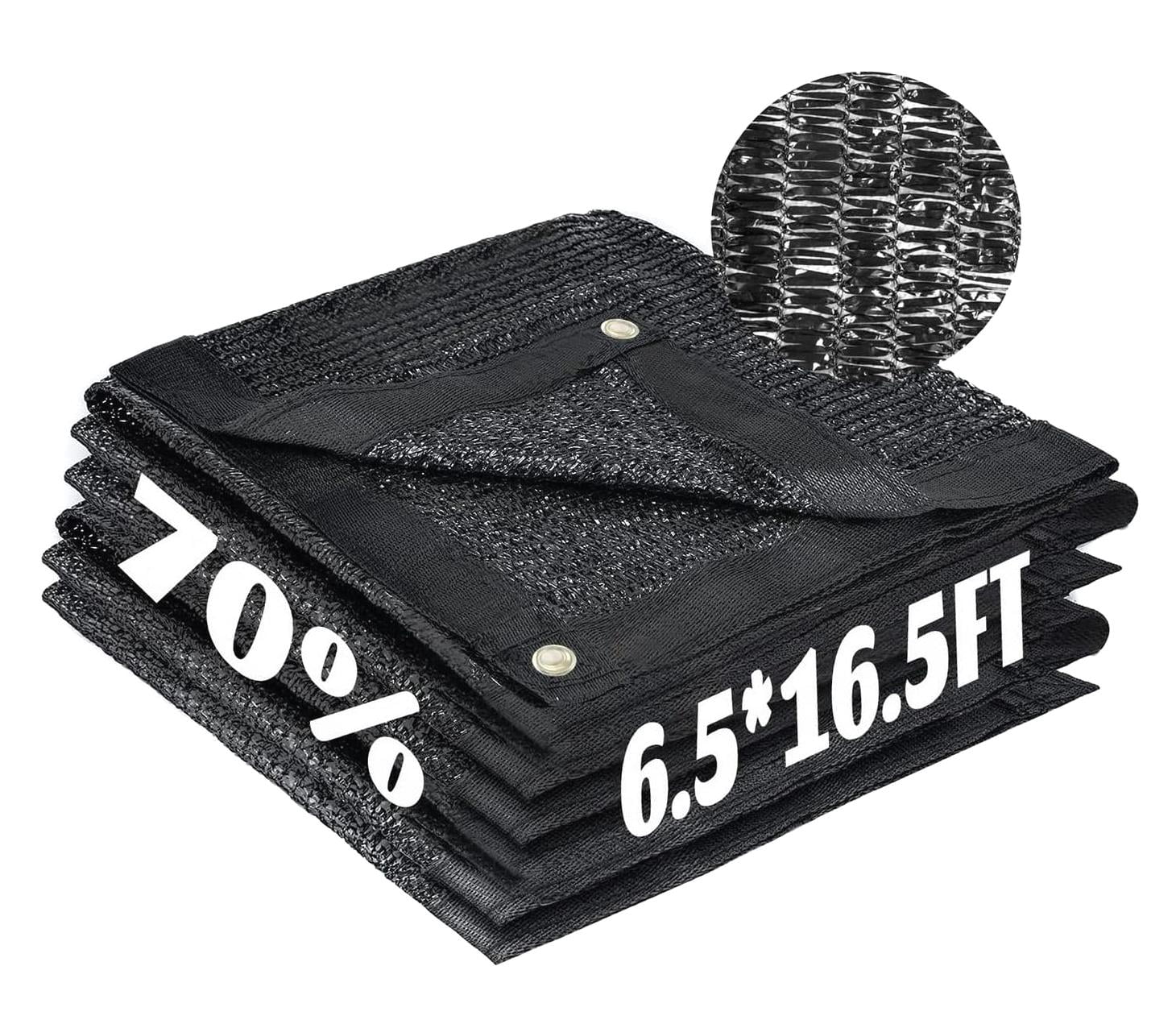 Fuliko 70% Sun Screening Mesh Fabric with Grommets for Plant Cover 6 ...