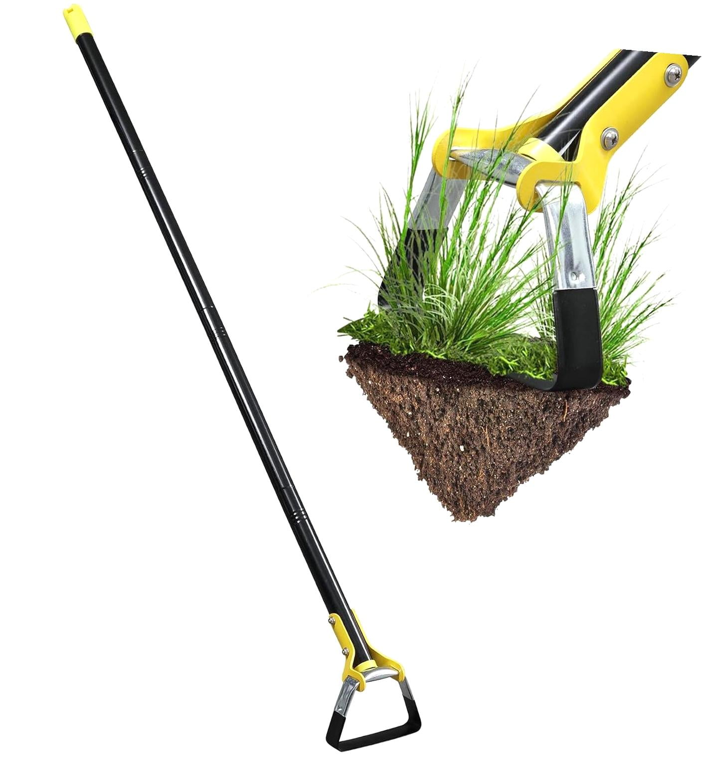 Fuliko 72 Inch Garden Hoe, Handheld Weeding Rake for Vegetable Planting ...