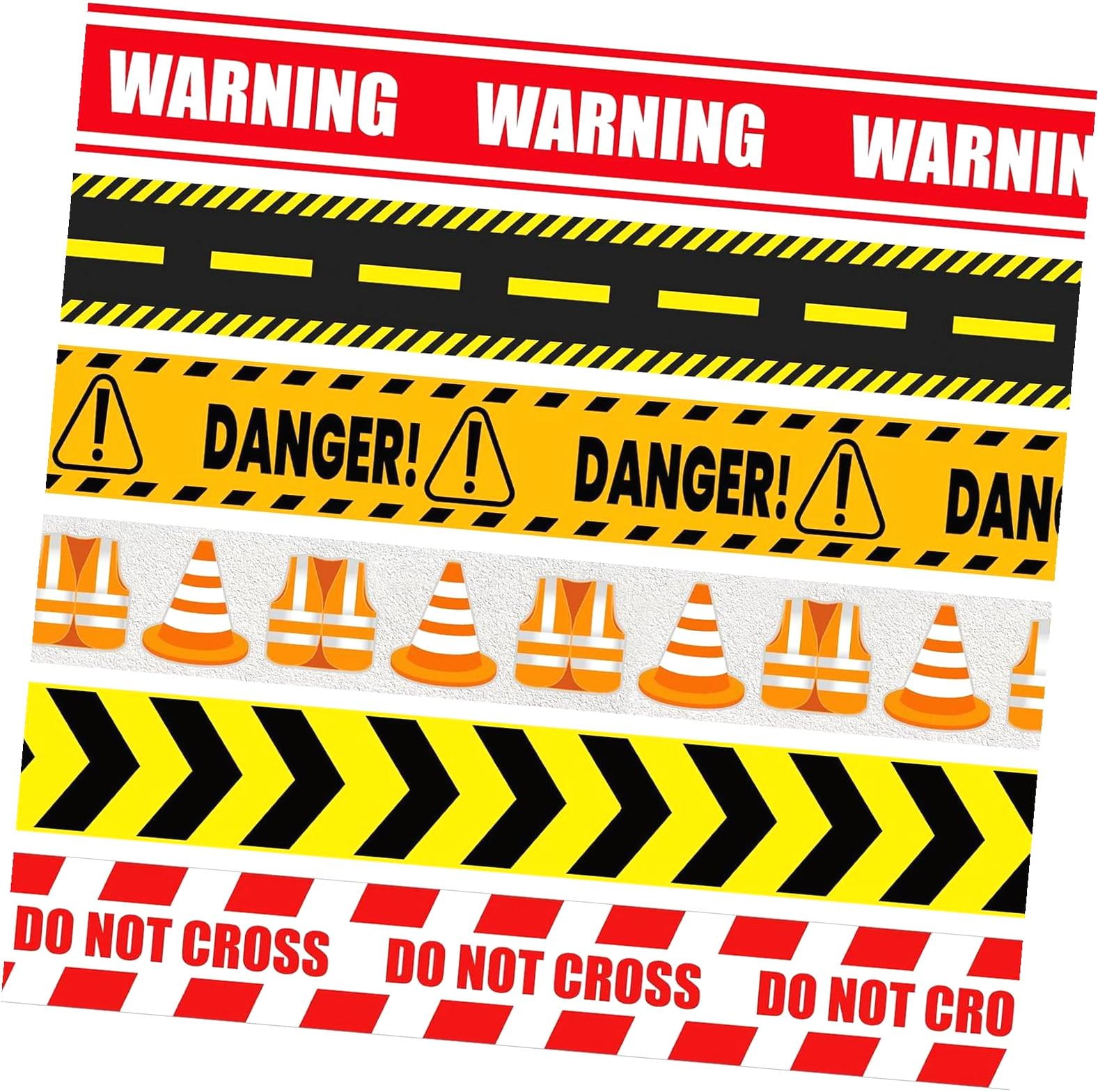 Fuliko 72 Pcs Construction Bulletin Board Borders Decorative Set for ...