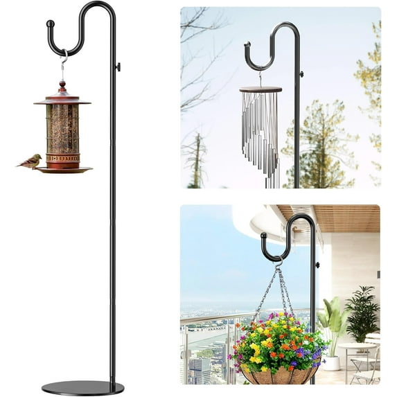 Fuliko 74" Shepherds Stand for Plant: Hanging Bird , Lanterns, Wreaths ...