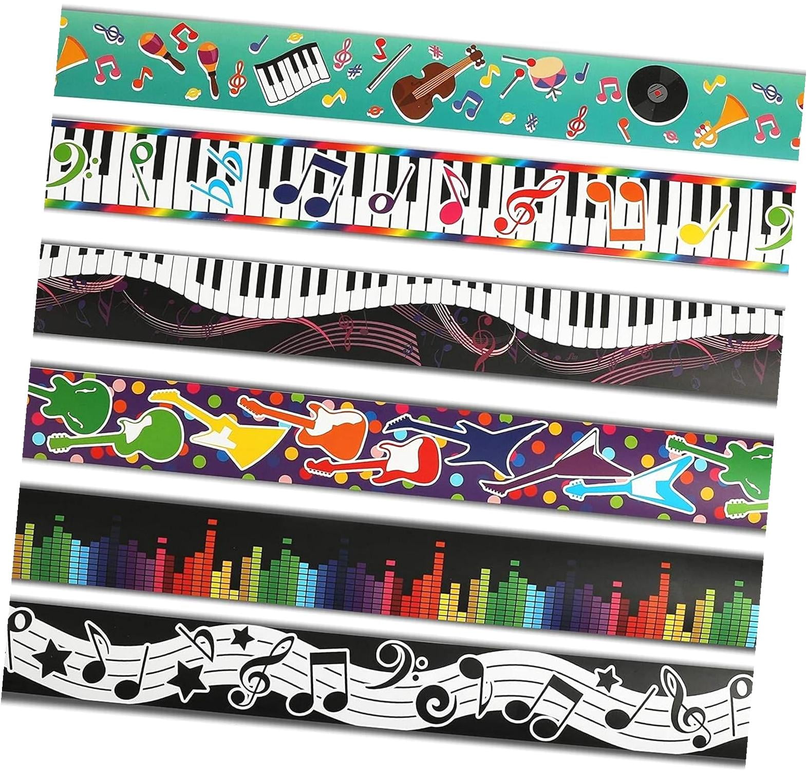 Fuliko 78-Piece Music-Themed Bulletin Board Border Set - 6 Designs, 2 ...