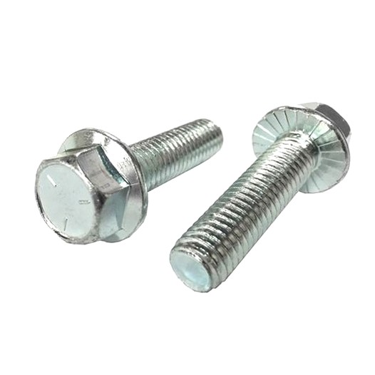 Fuliko (8) 5/16-18x1-1/2 Grade 5 Hex Serrated Flange Screws Flange ...