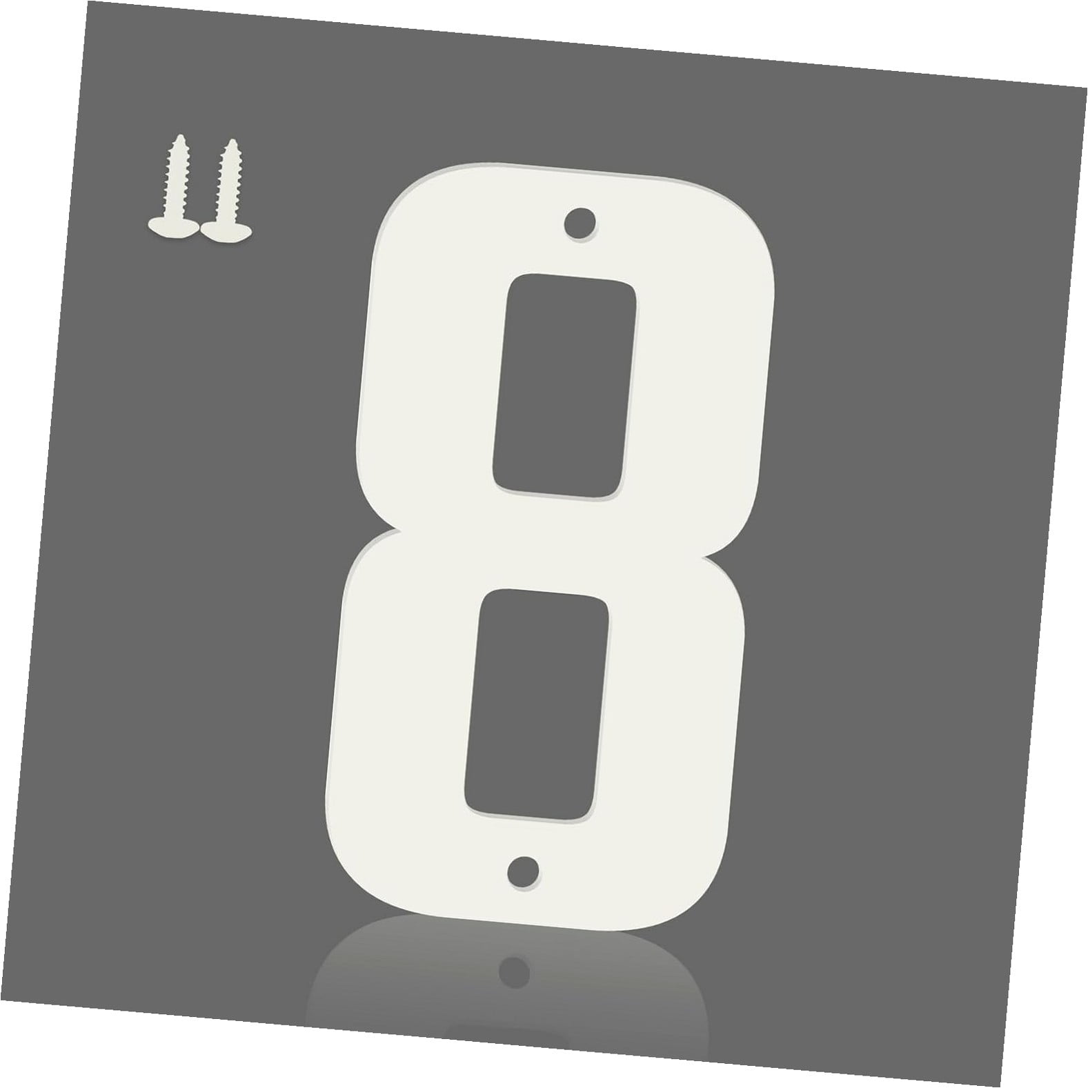 Fuliko 8 Inch Aluminum House Numbers Rustproof, to Install Address ...