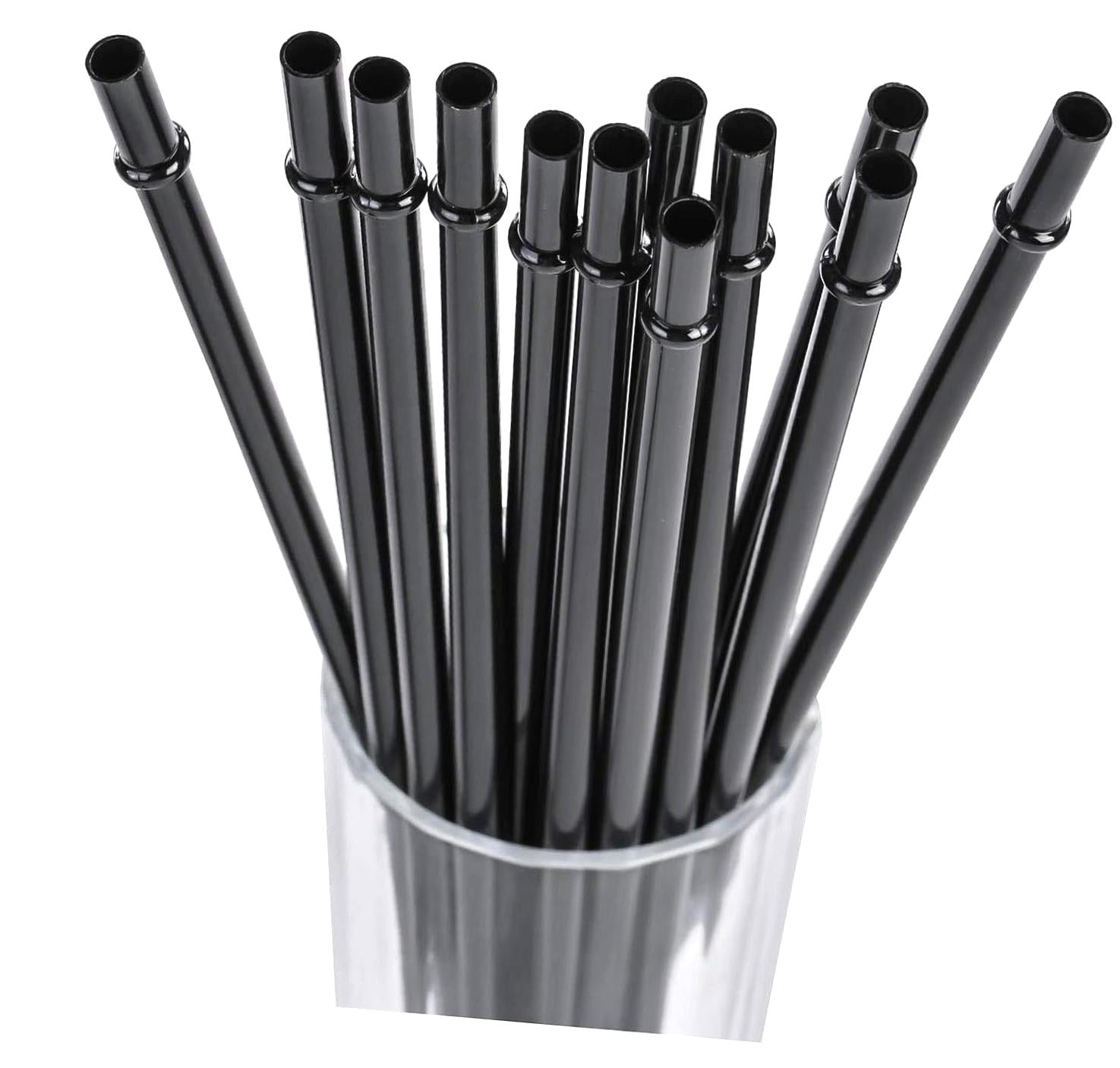 Fuliko 8 Inch Plastic Drinking Straws for Short 12 oz 16 oz Tumblers ...