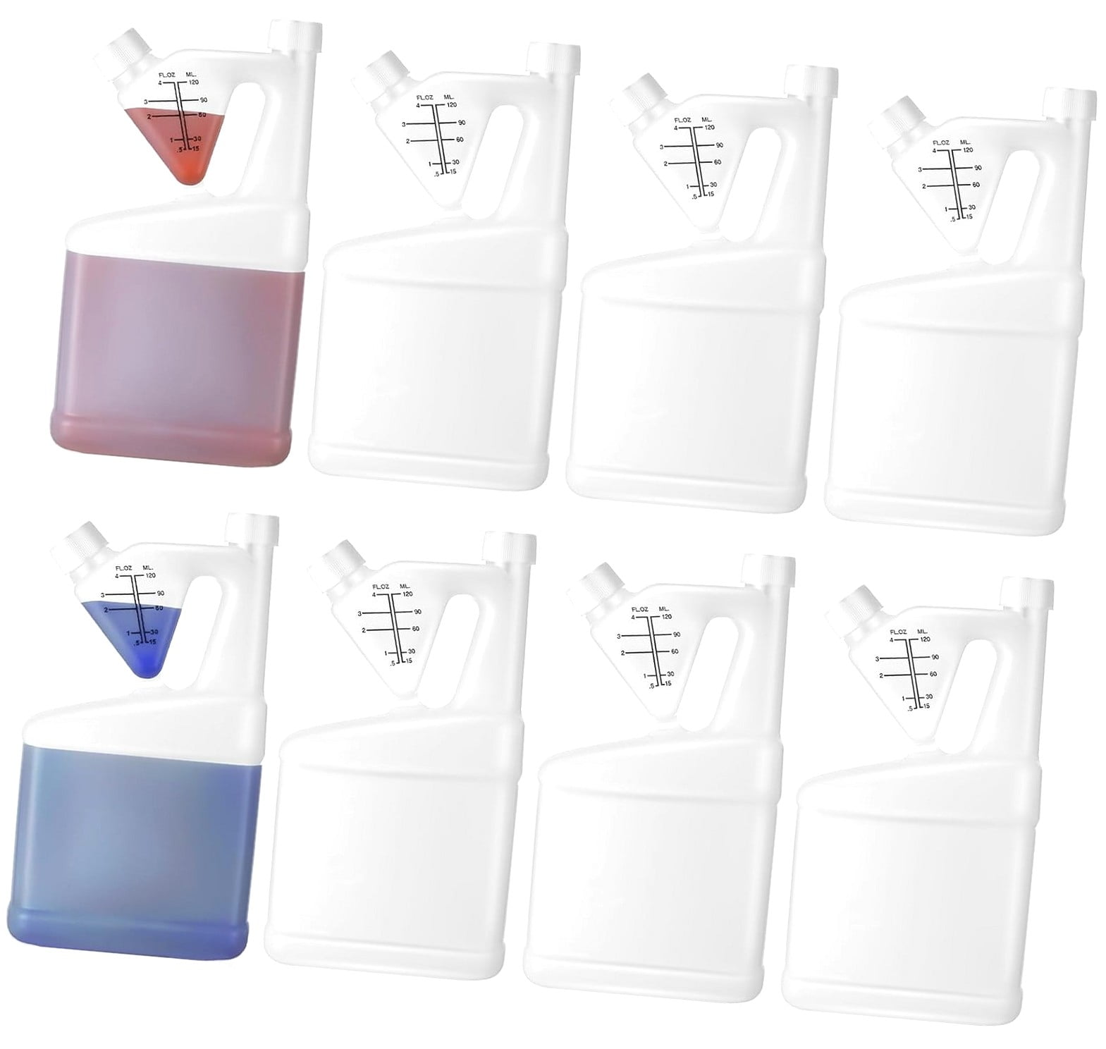 Fuliko 8 Pcs 32oz Tip Measure Containers Tip and Pour Chemical ...