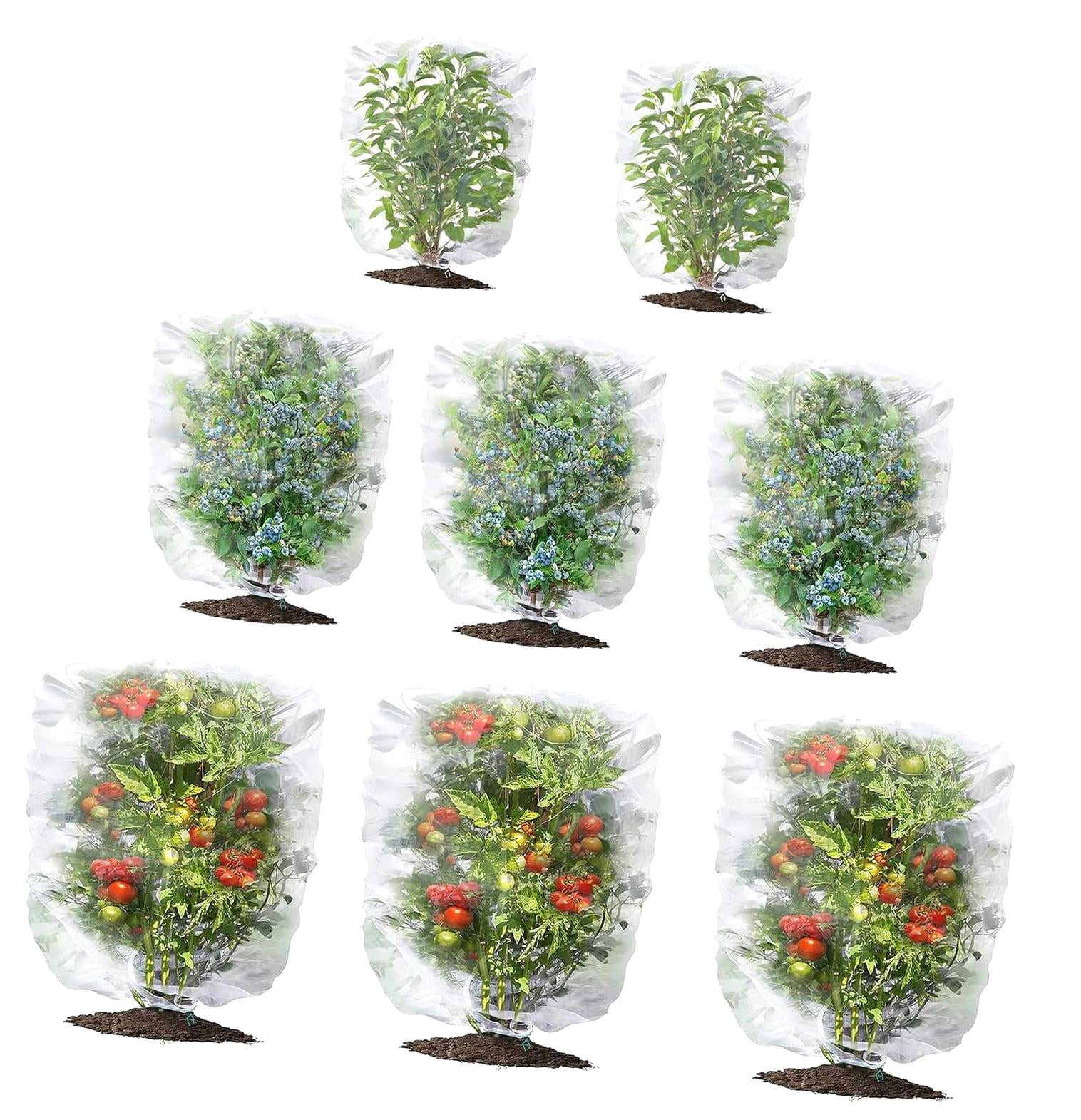 Fuliko 8-Piece Garden Mesh Barrier, Plant Protection Covers with ...