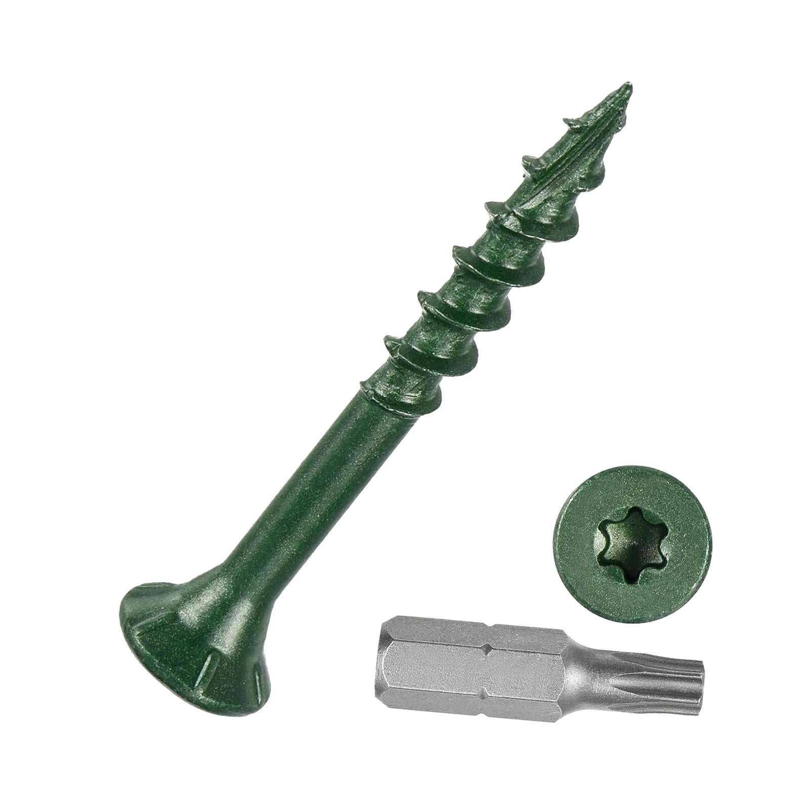 Fuliko #8x1-1/2 Deck Screws - 200 Pieces - Suitable for Deck, Fence ...