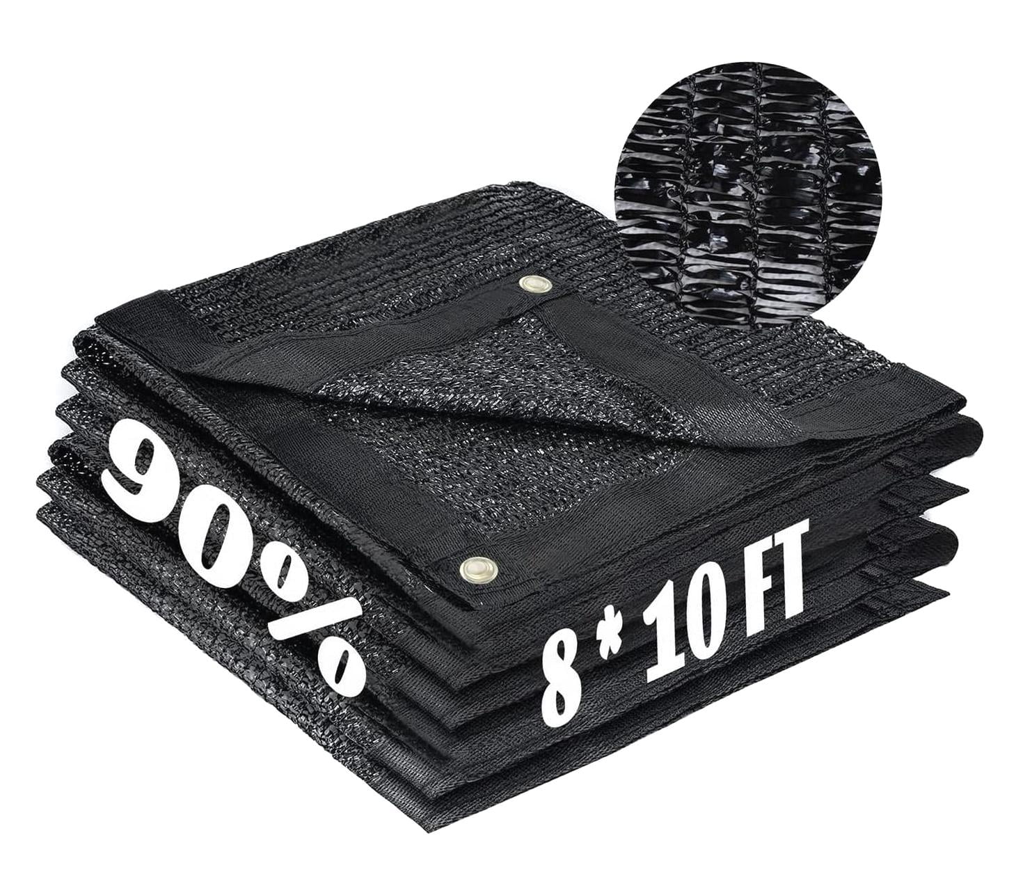 Fuliko 8x10FT 90% Garden Shade Fabric, Sun Protection Mesh Cover with ...