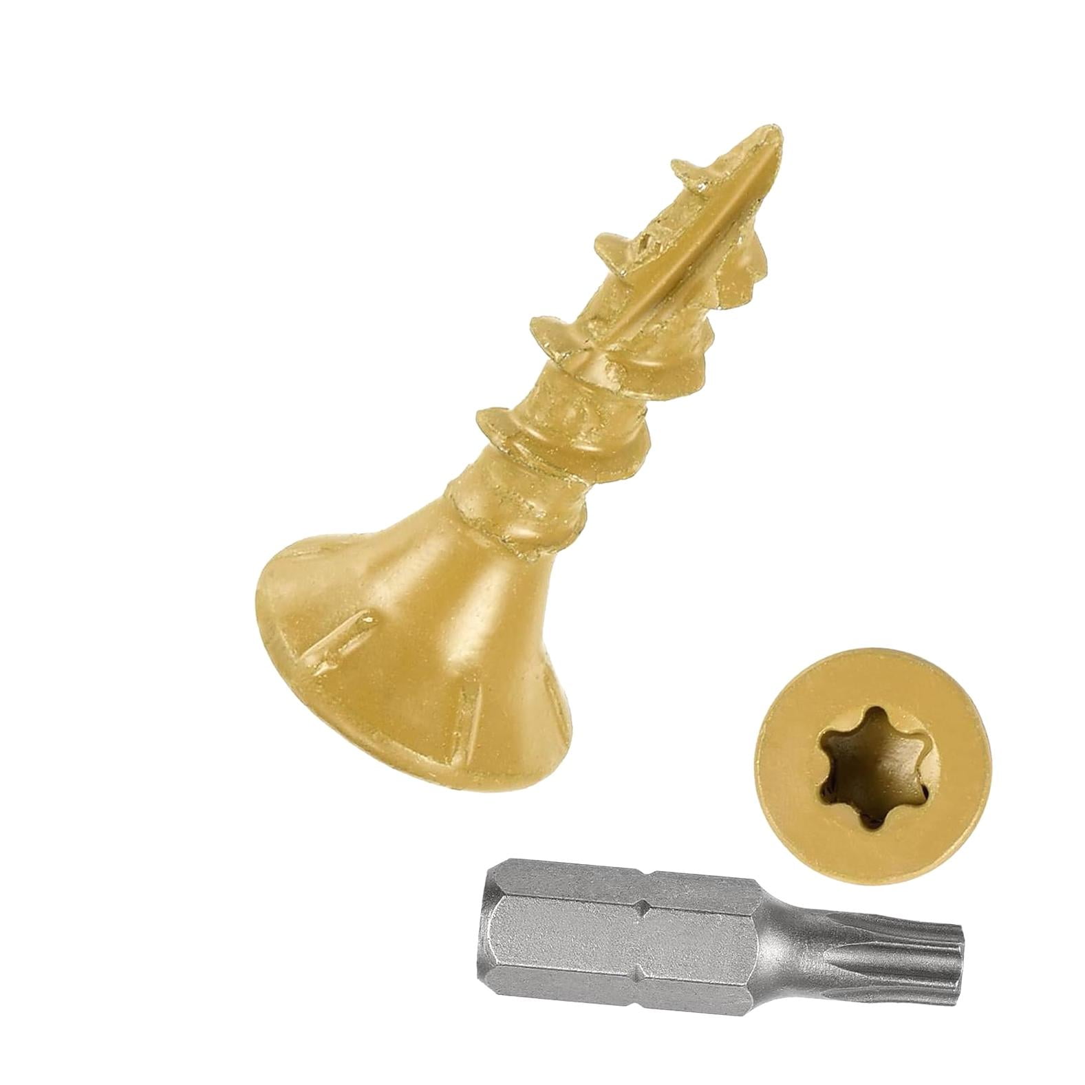 Fuliko #8x3/4 Deck Screws - 500 Pieces - Perfect for Decking, Fencing ...